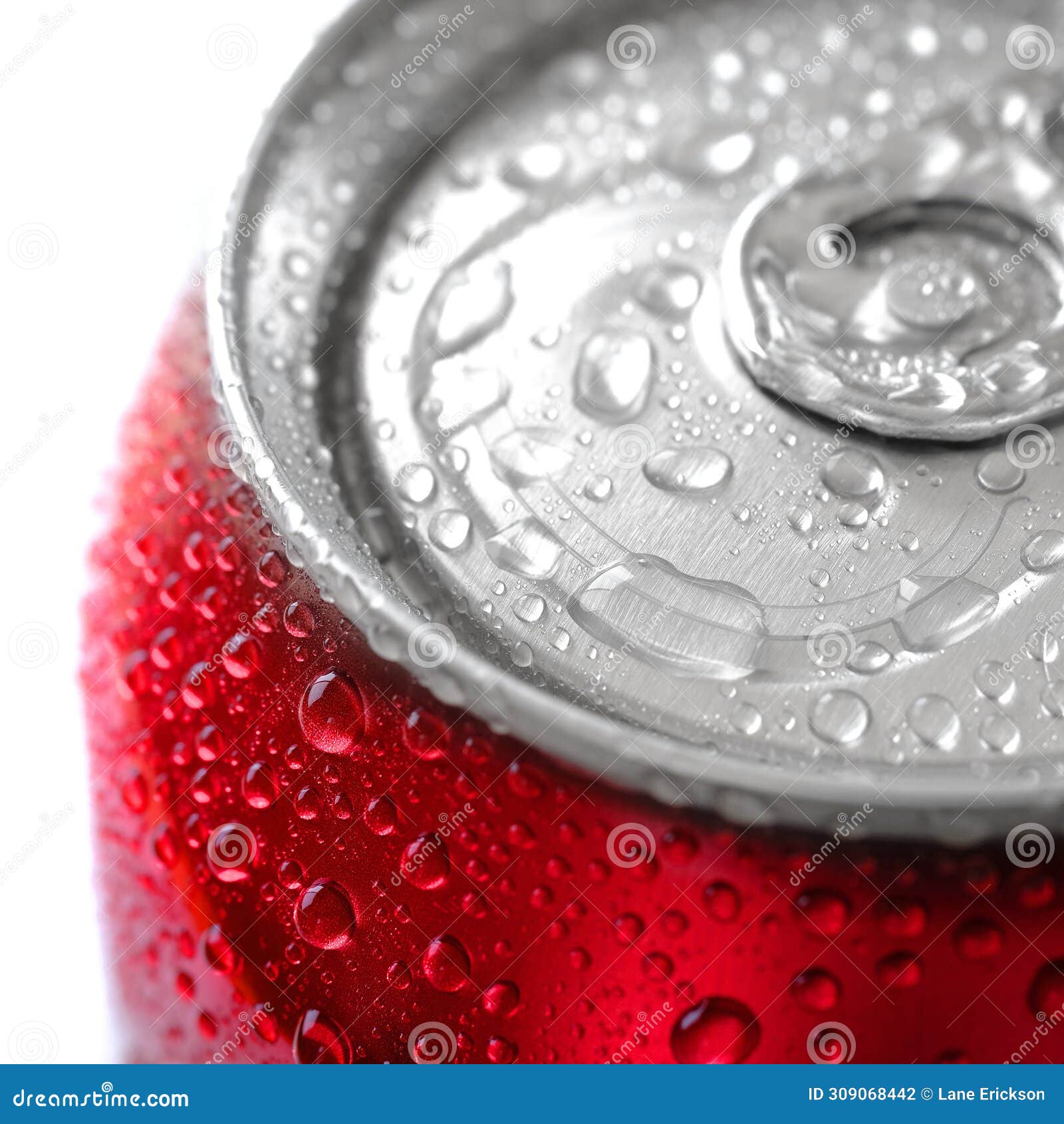Fresh Can of Soda Pop Soft Drink Water Drops Chilled Refreshing Stock ...