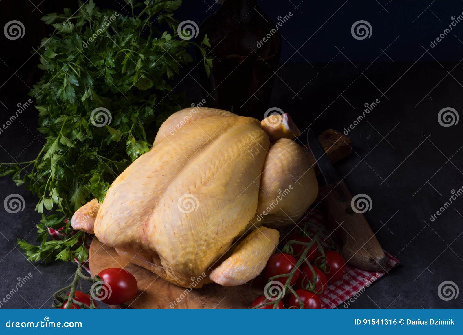 Fresh Capon stock photo. Image of apron, meat, germany - 91541316