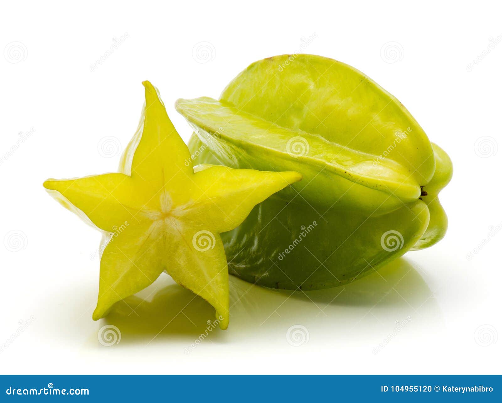 Fresh Carambola isolated stock photo. Image of kordoi - 104955120