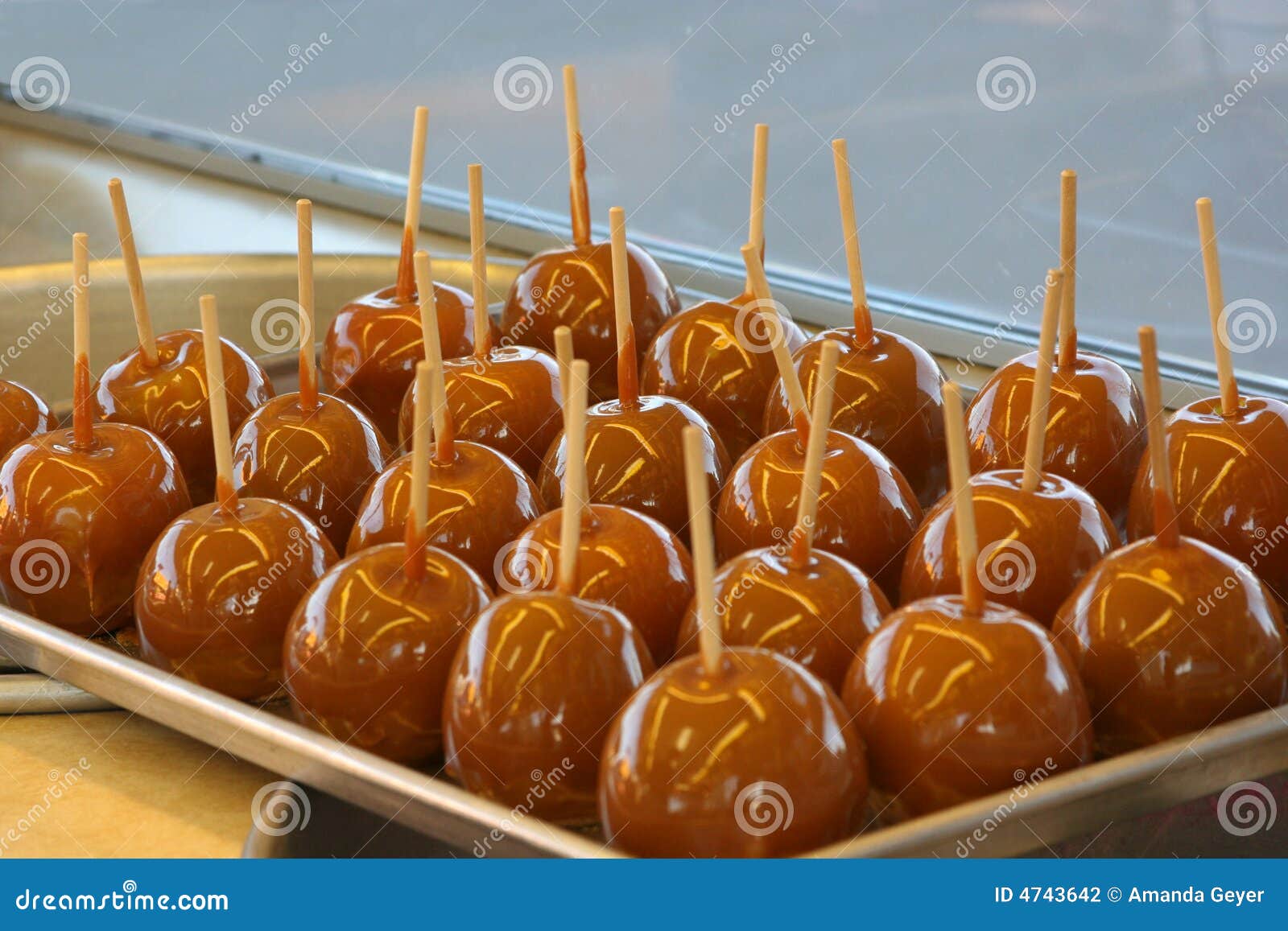 Fresh Caramel Apples stock photo. Image of cavity, street - 4743642