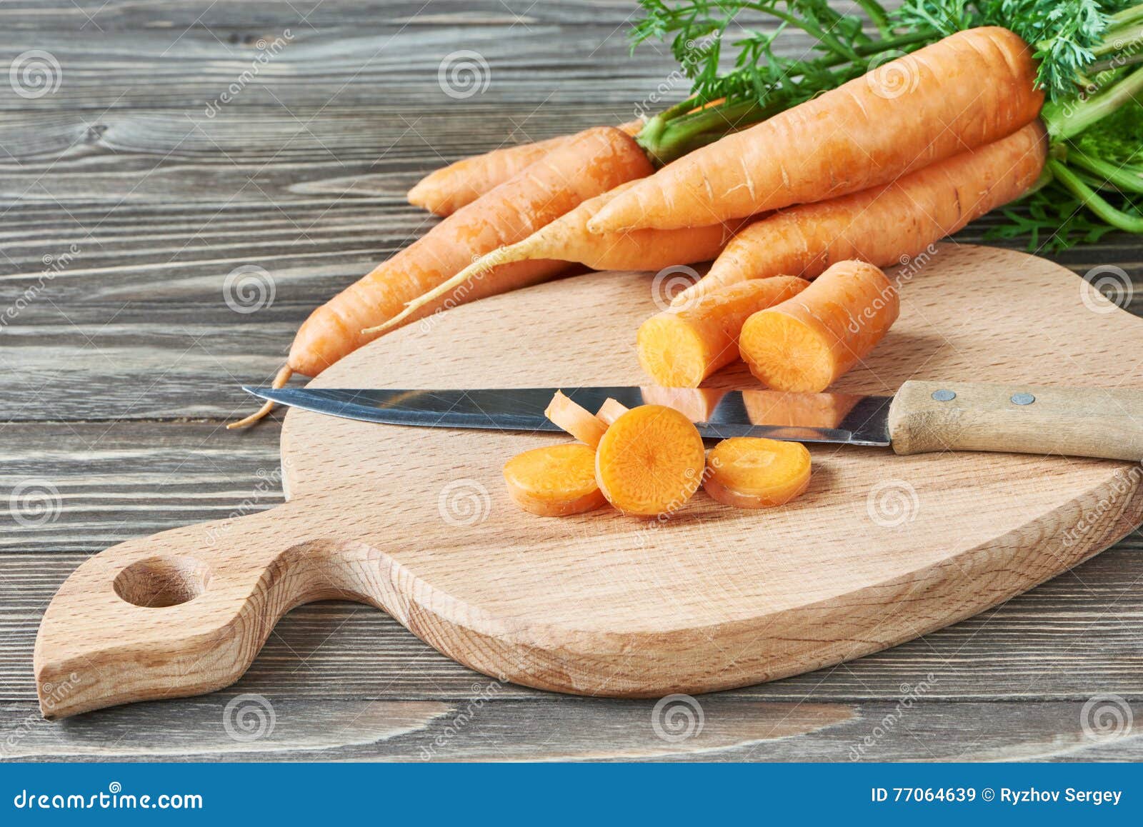 Fresh carrot and knife stock image. Image of slice, knife - 77064639