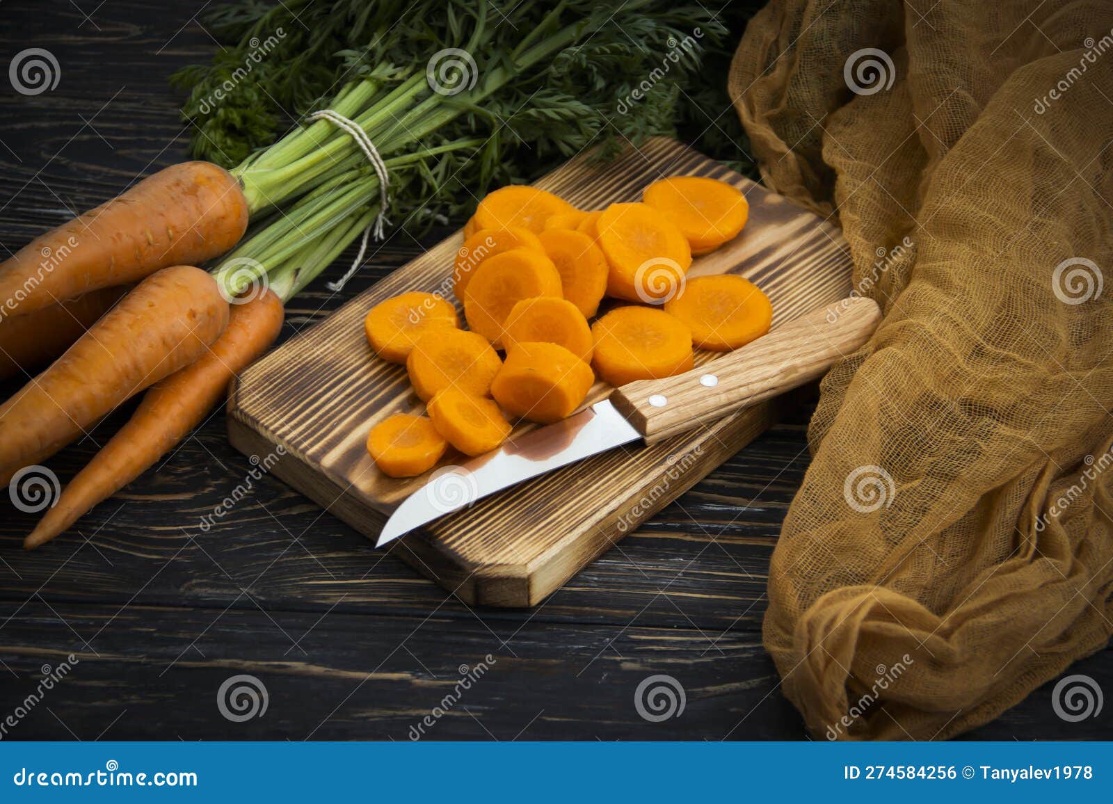 Fresh Carrots on Old Background Stock Photo - Image of dieting, vegan ...