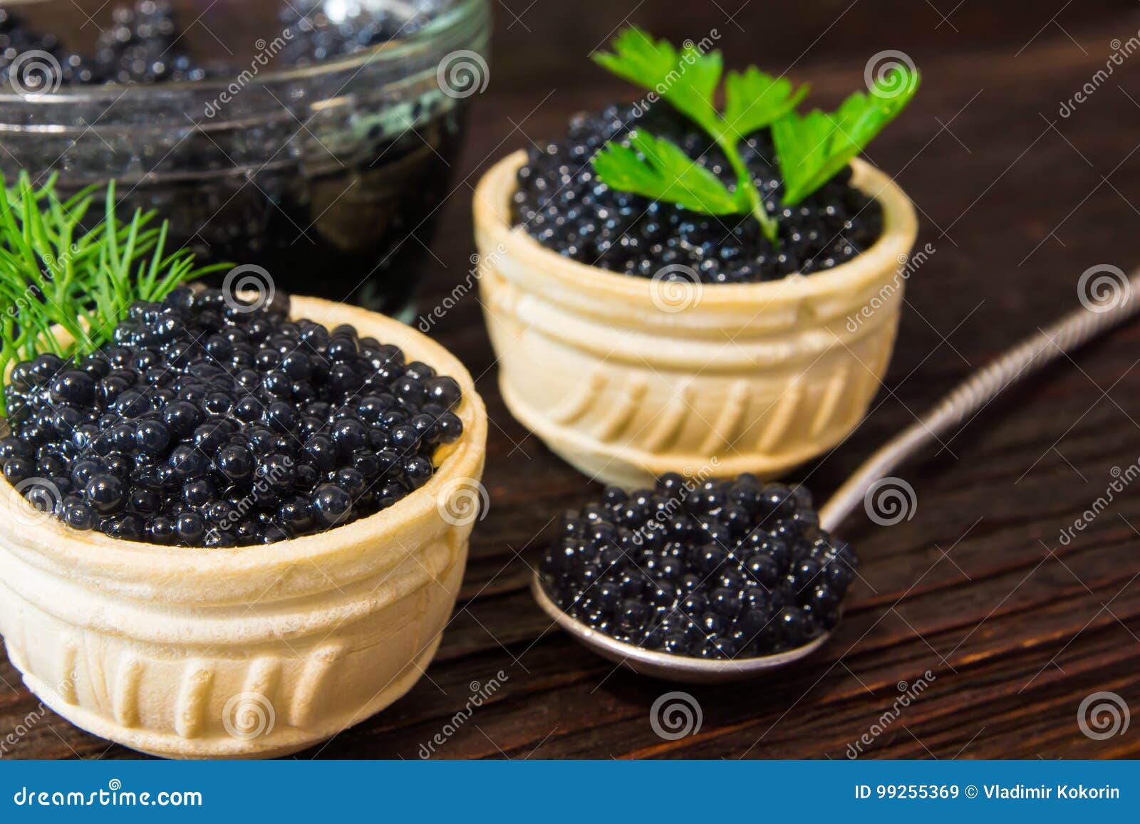 Fresh Caviar for Snacks and Alcohol. Russian Appetizer Stock Image ...