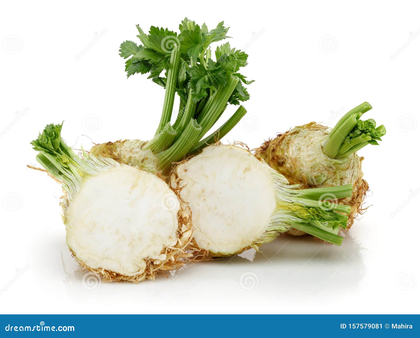 Fresh Celeriac Root with Slice Isolated Stock Image - Image of salad ...
