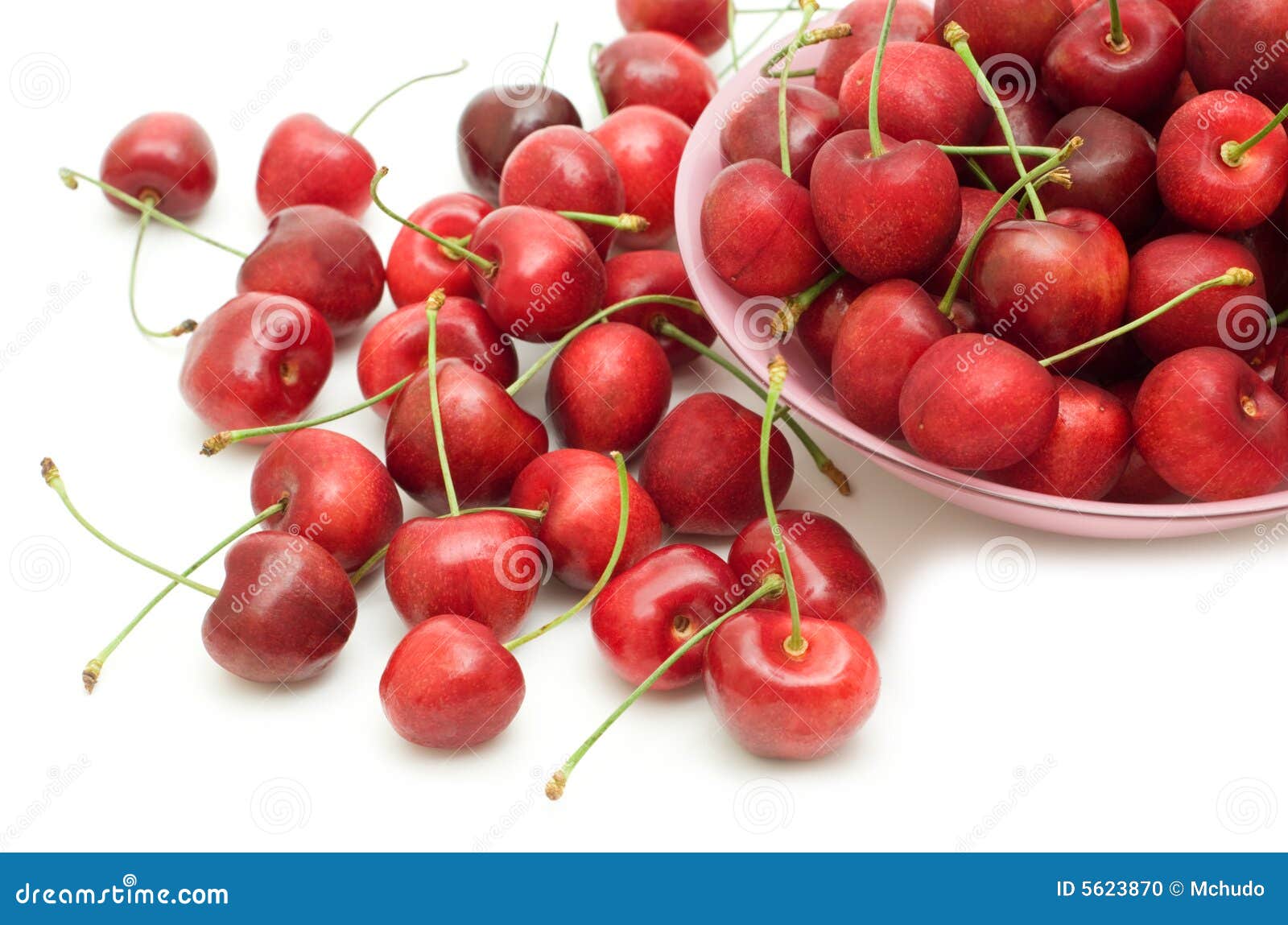 Fresh cheery stock photo. Image of good, green, delicious - 5623870