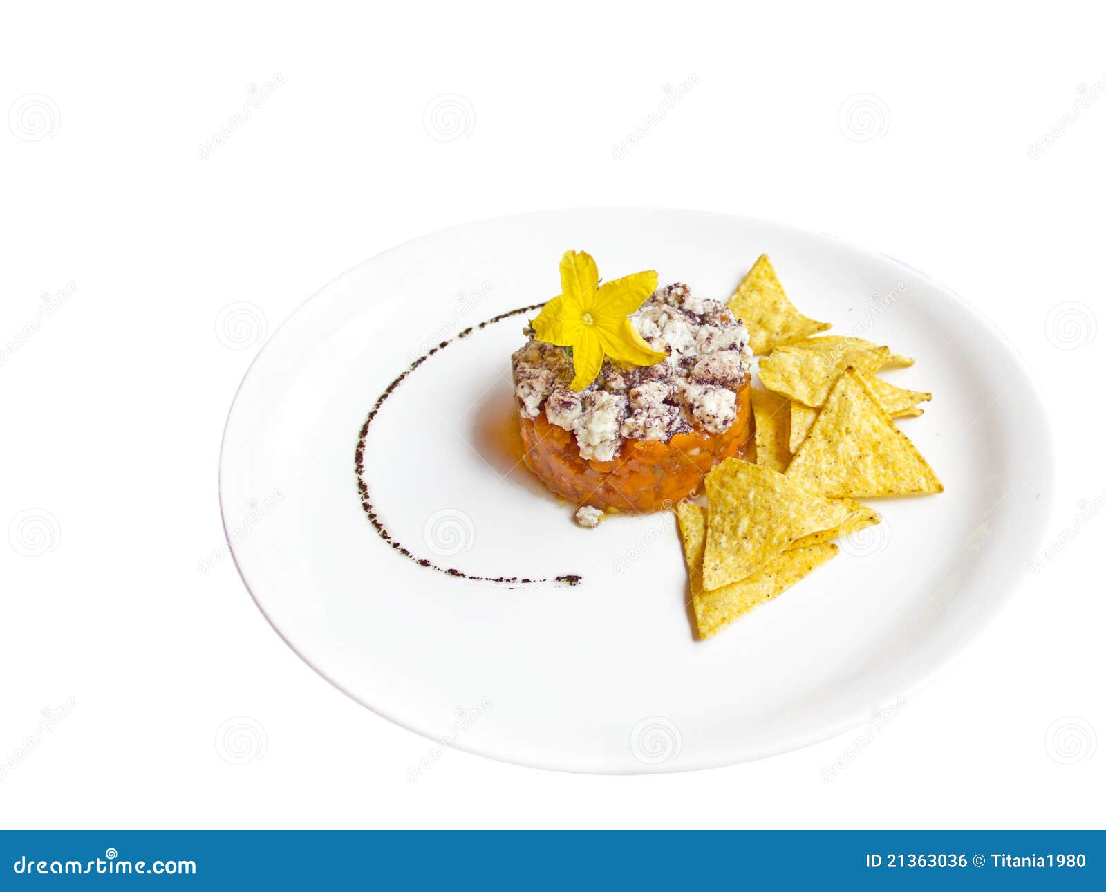 Fresh Cheese and Carrot Tartare Stock Photo - Image of cheese, fresh ...