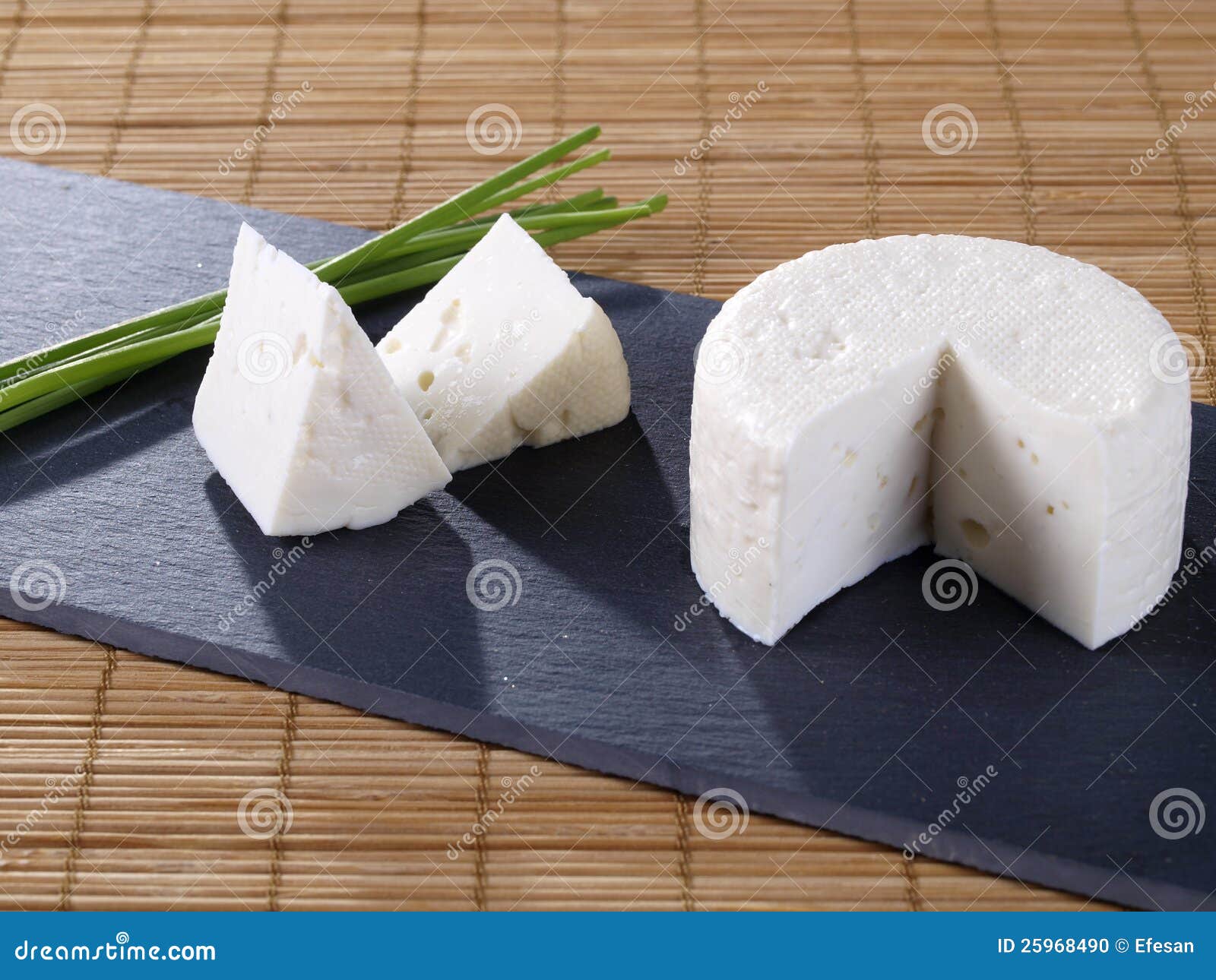 Fresh cheese tapa. stock photo. Image of cuisine, healthy - 25968490