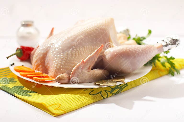 Fresh chicken stock image. Image of cooked, bird, chicken - 1184519