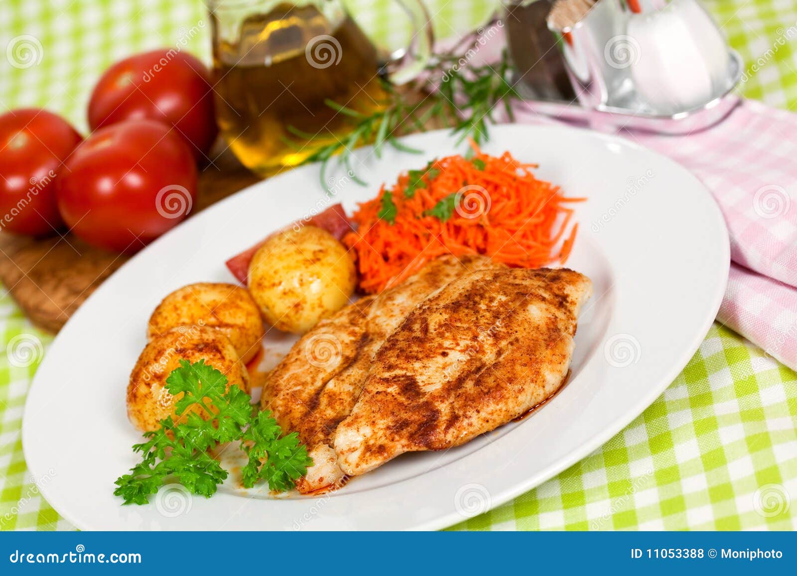 Fresh Chicken Cutlets on the Plate Stock Photo - Image of meat, place ...