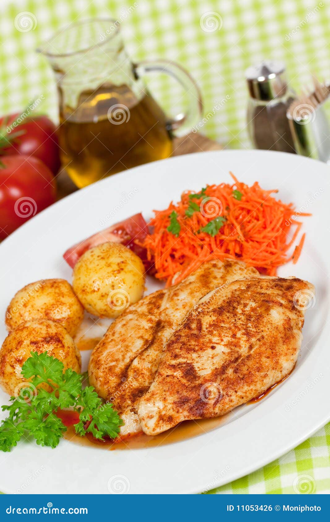 Fresh Chicken Cutlets on the Plate Stock Photo - Image of restaurant ...