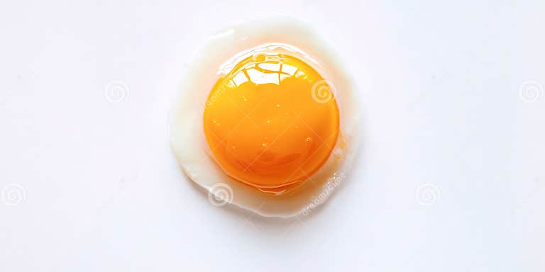 Fresh Chicken Egg without Shell Stock Image - Image of isolated, pile ...