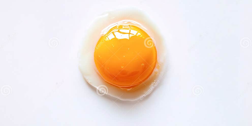 Fresh Chicken Egg without Shell Stock Image - Image of isolated, pile ...