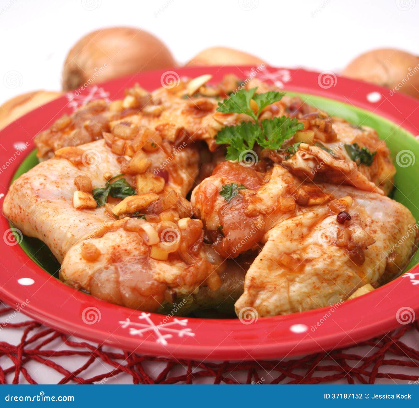Fresh chicken meat stock photo. Image of spices, meat - 37187152