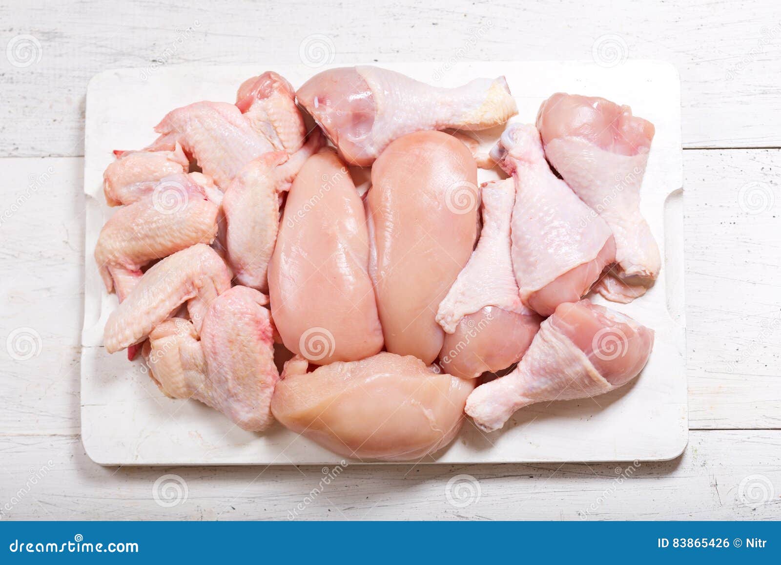 Fresh Chicken Fillet Isolated On White Background With Full Depth Of ...