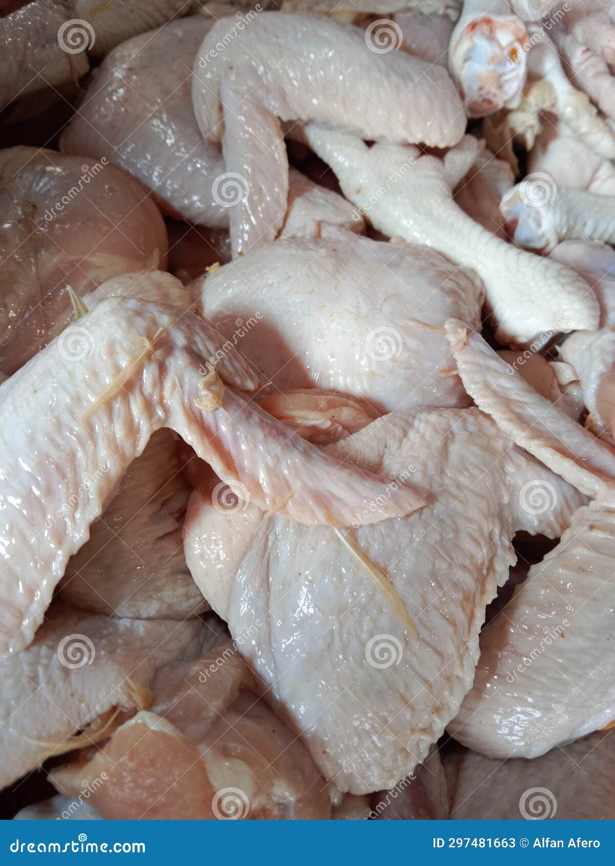 Fresh chicken wings stock image. Image of animal, market - 297481663