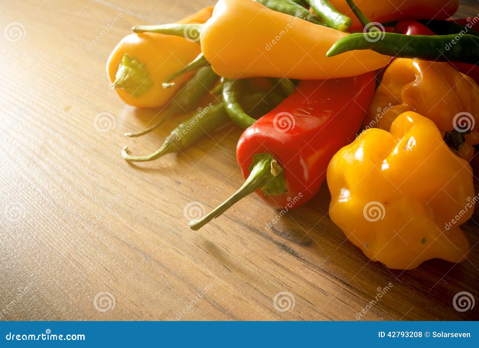 Fresh Chili Pepper Selection Stock Photo - Image of chili, organic ...