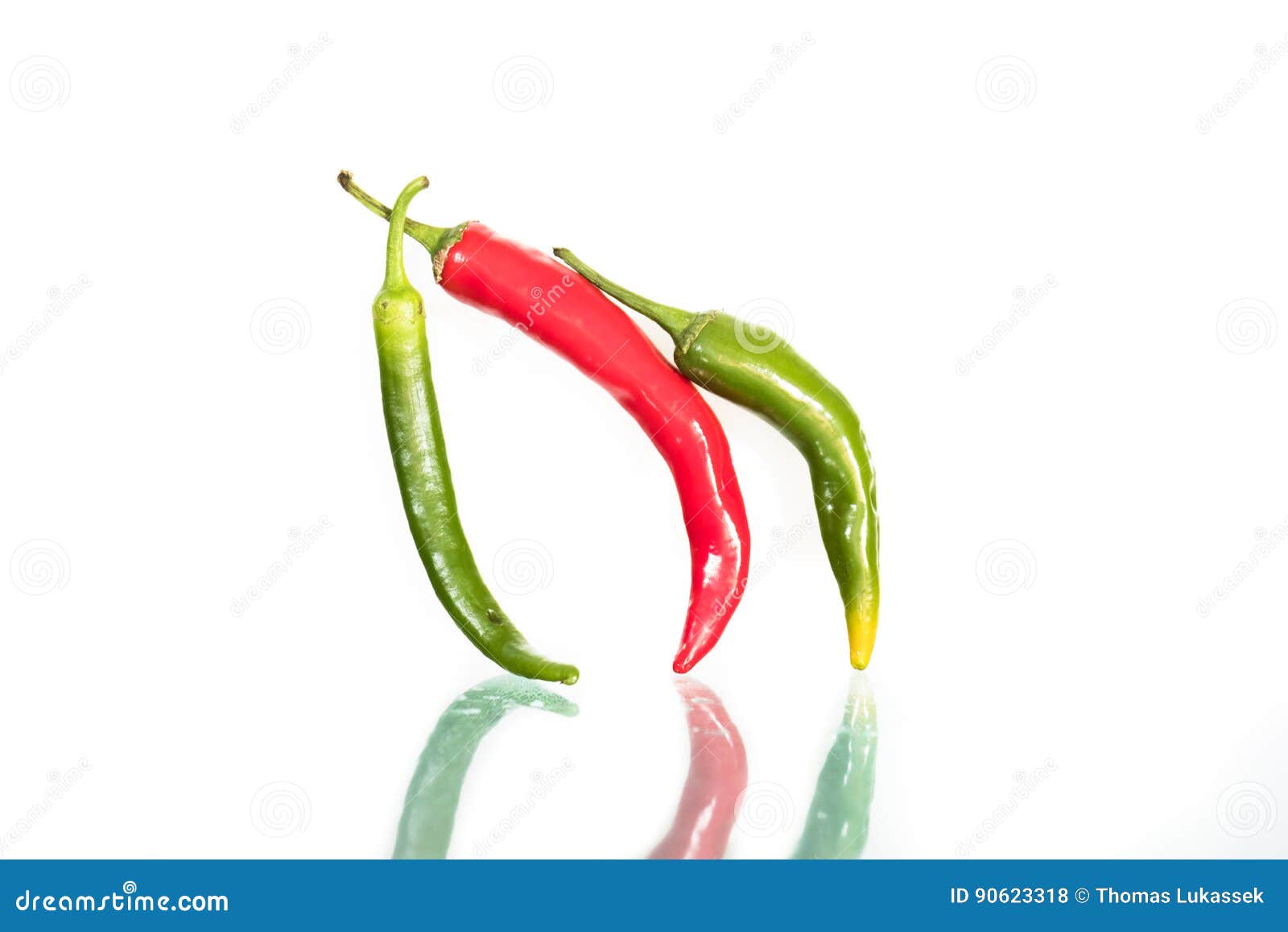 Fresh Chilly Dancing Isolated White Stock Photos - Free & Royalty-Free ...