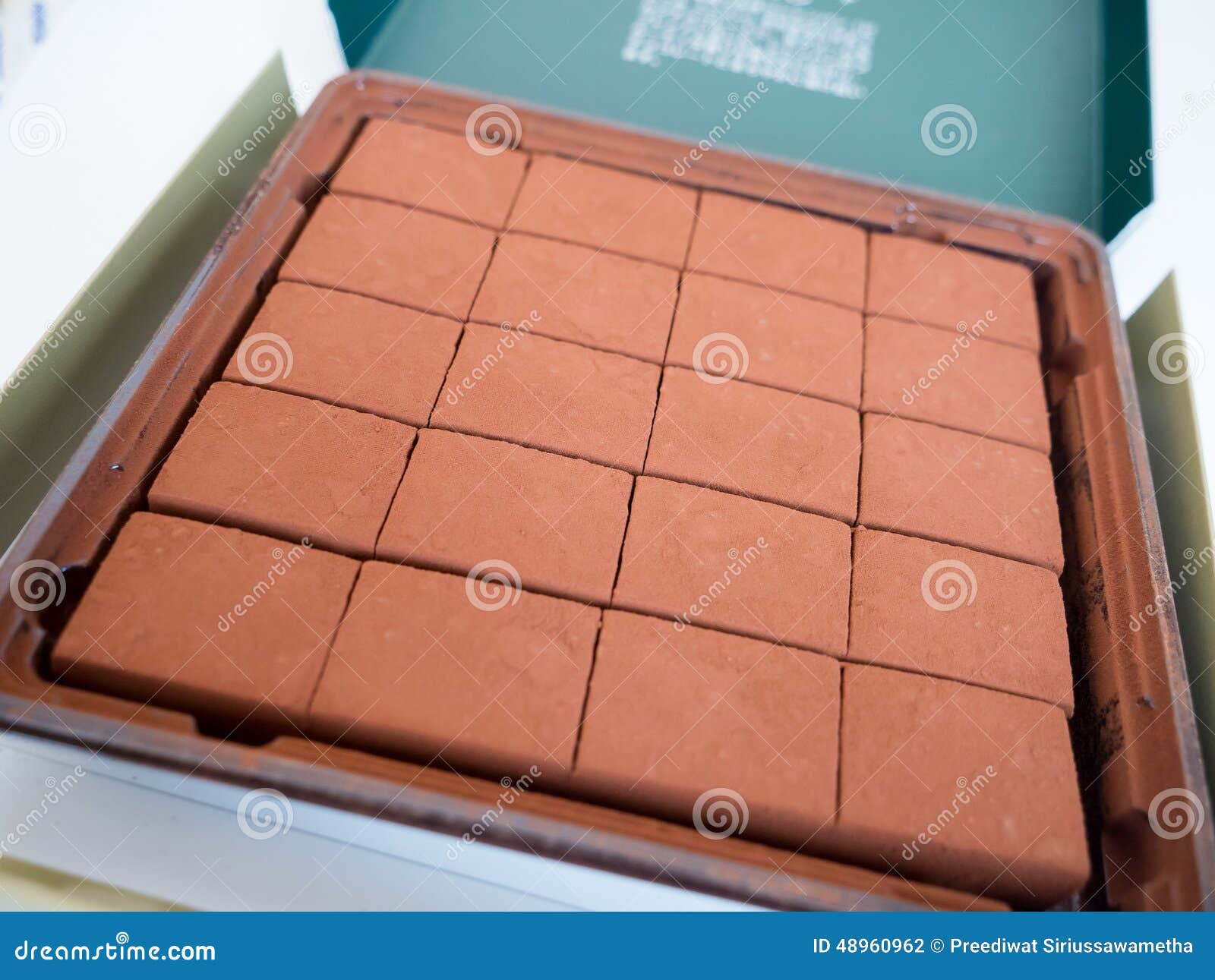 Fresh chocolate stock photo. Image of fresh, square, cocoa - 48960962