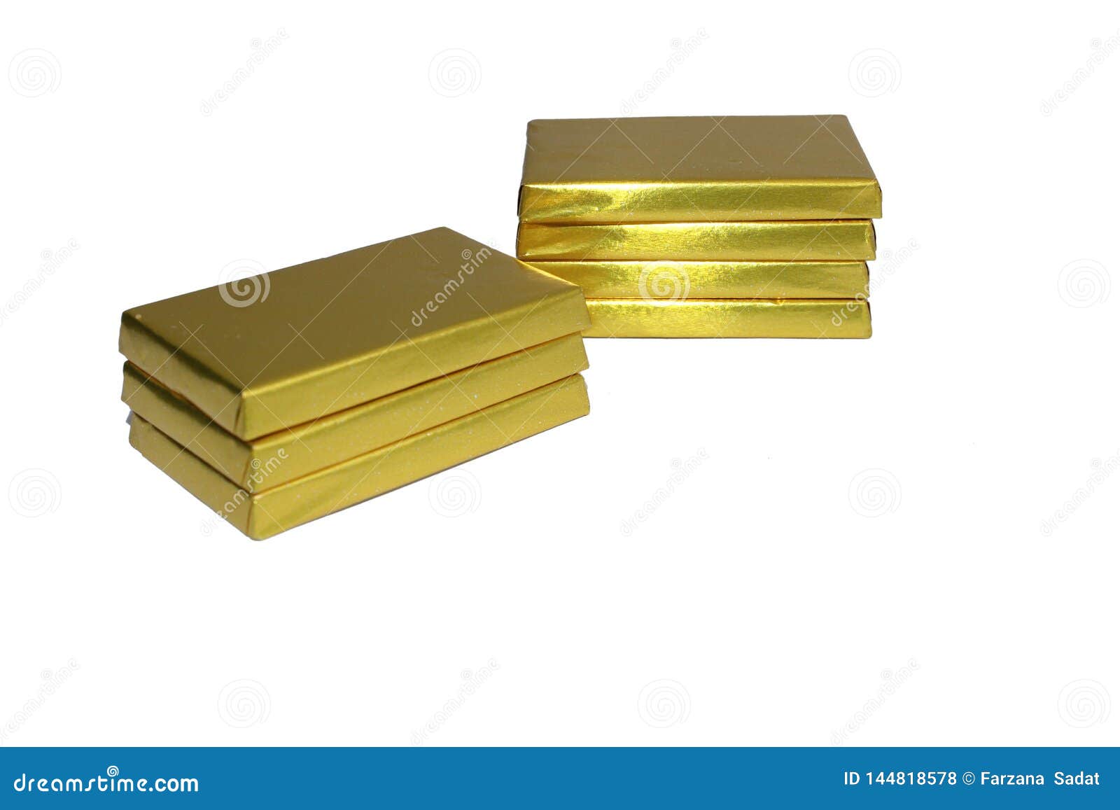 Chocolate gold bar stock photo. Image of biscuits, light - 144818578