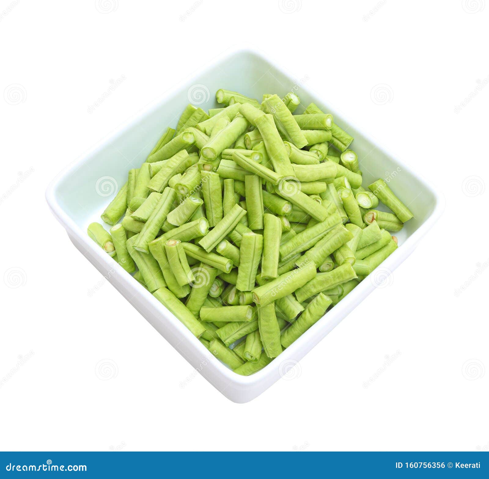 Fresh Chop Green Yard Long Bean Stock Photo - Image of chop, harvest ...