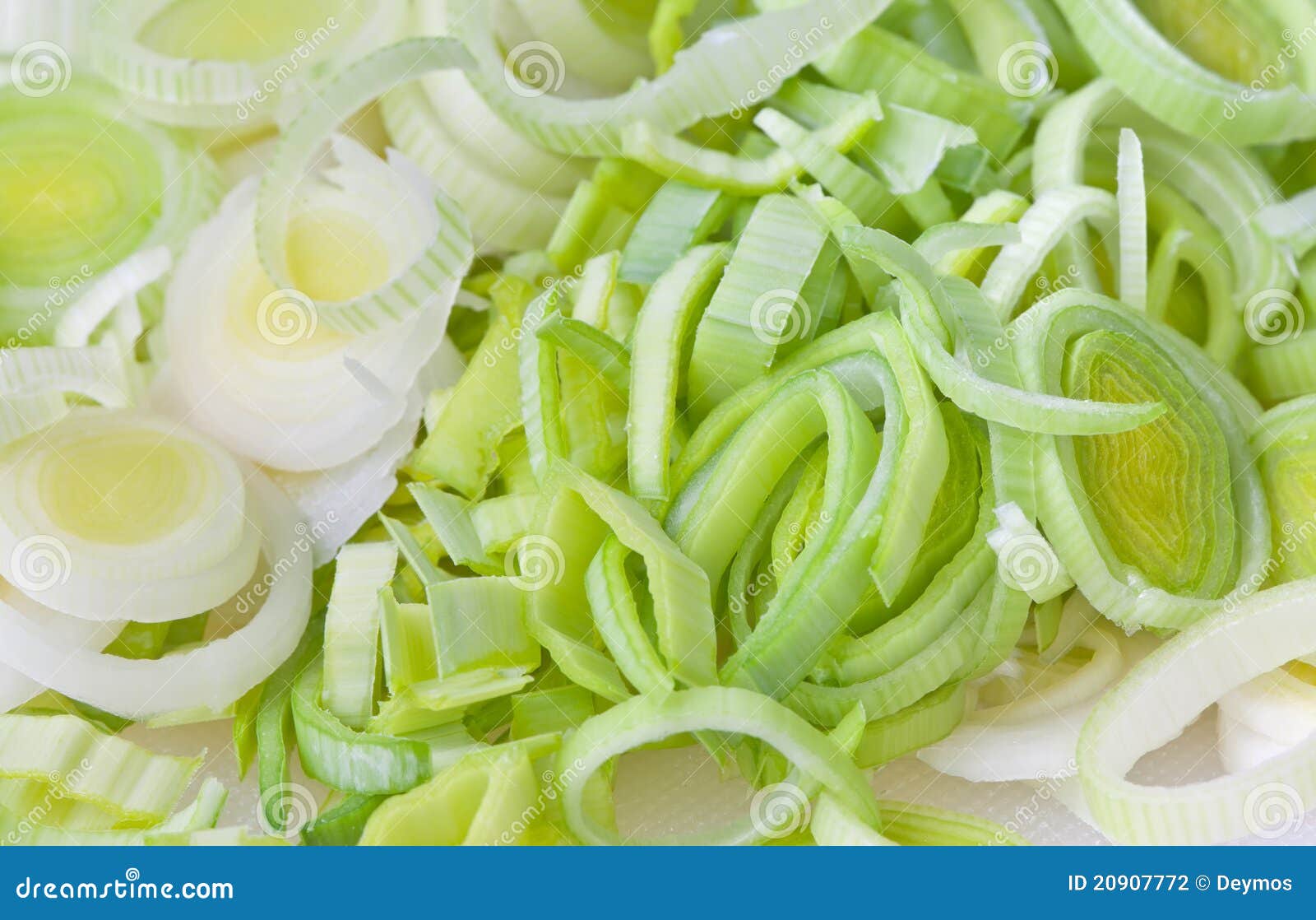 Fresh chopped leek stock photo. Image of fingers, cuisine - 20907772