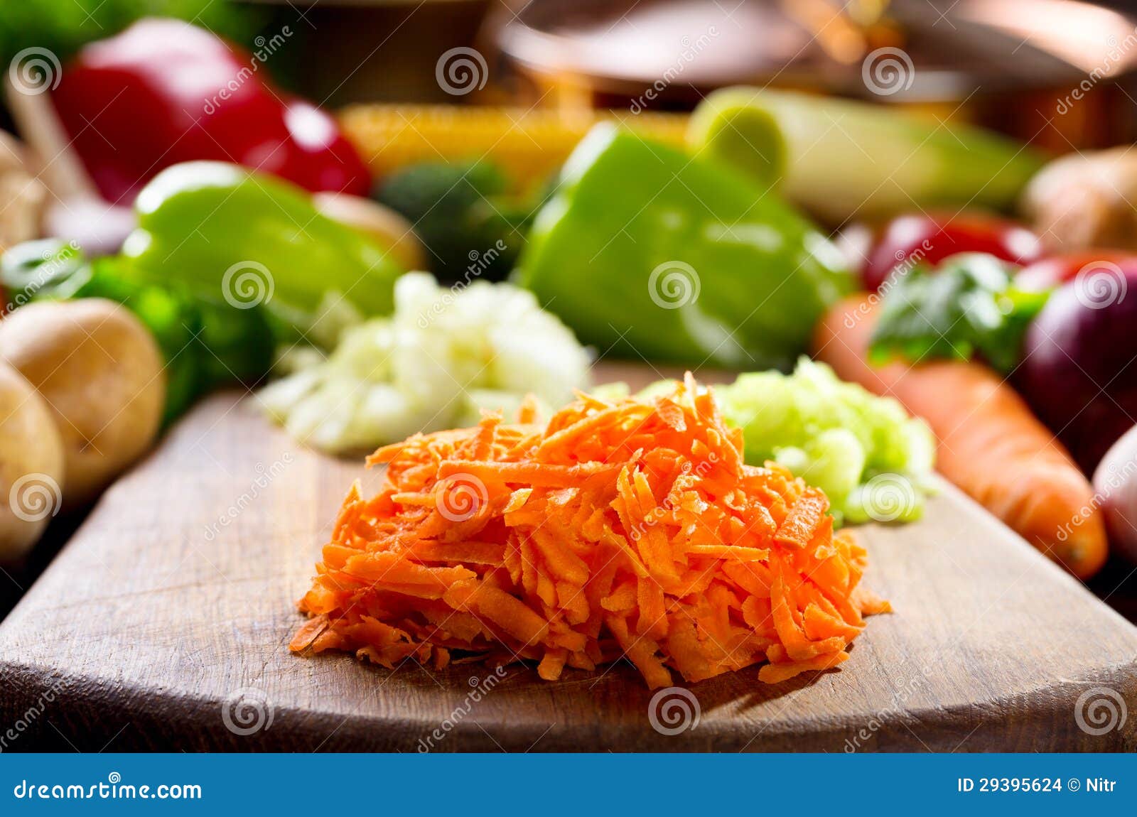Fresh chopped vegetables stock photo. Image of knife - 29395624