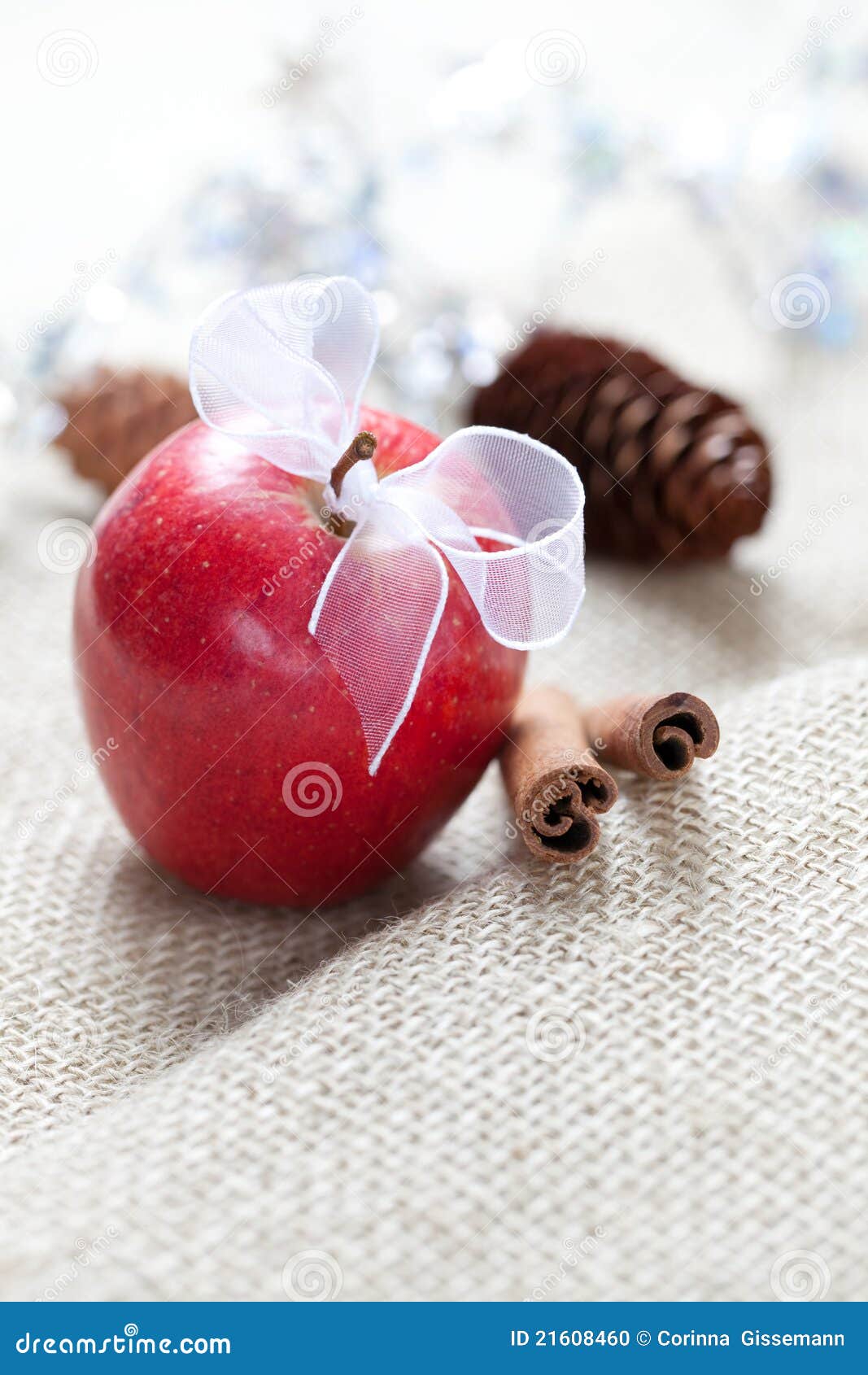 Fresh christmas apple stock photo. Image of spice, star - 21608460