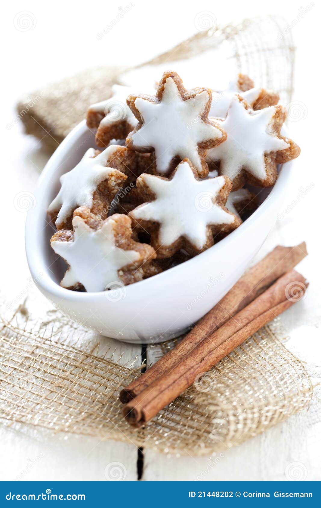 Fresh Cinnamon Star Cookies Stock Photo - Image of piece, festive: 21448202