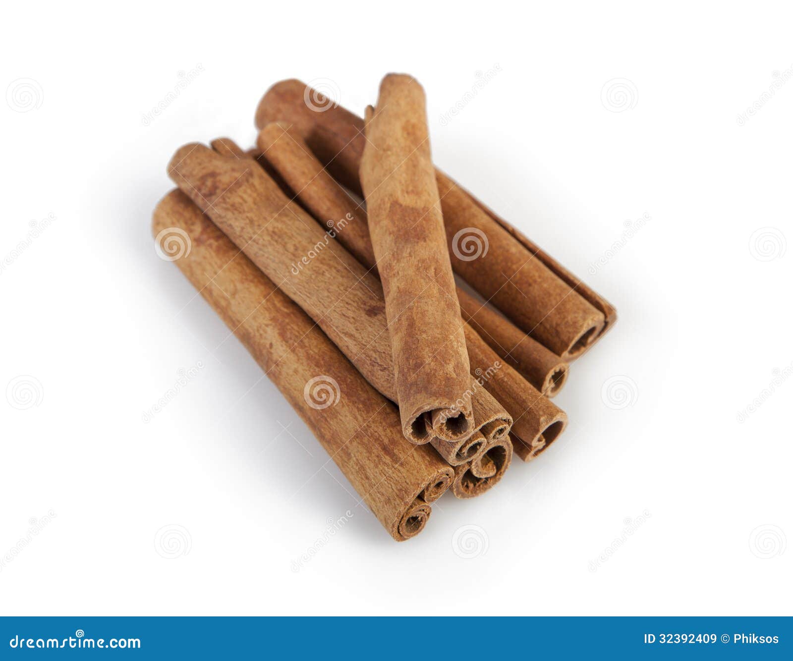Fresh Cinnamon on White Background Stock Image - Image of dessert ...