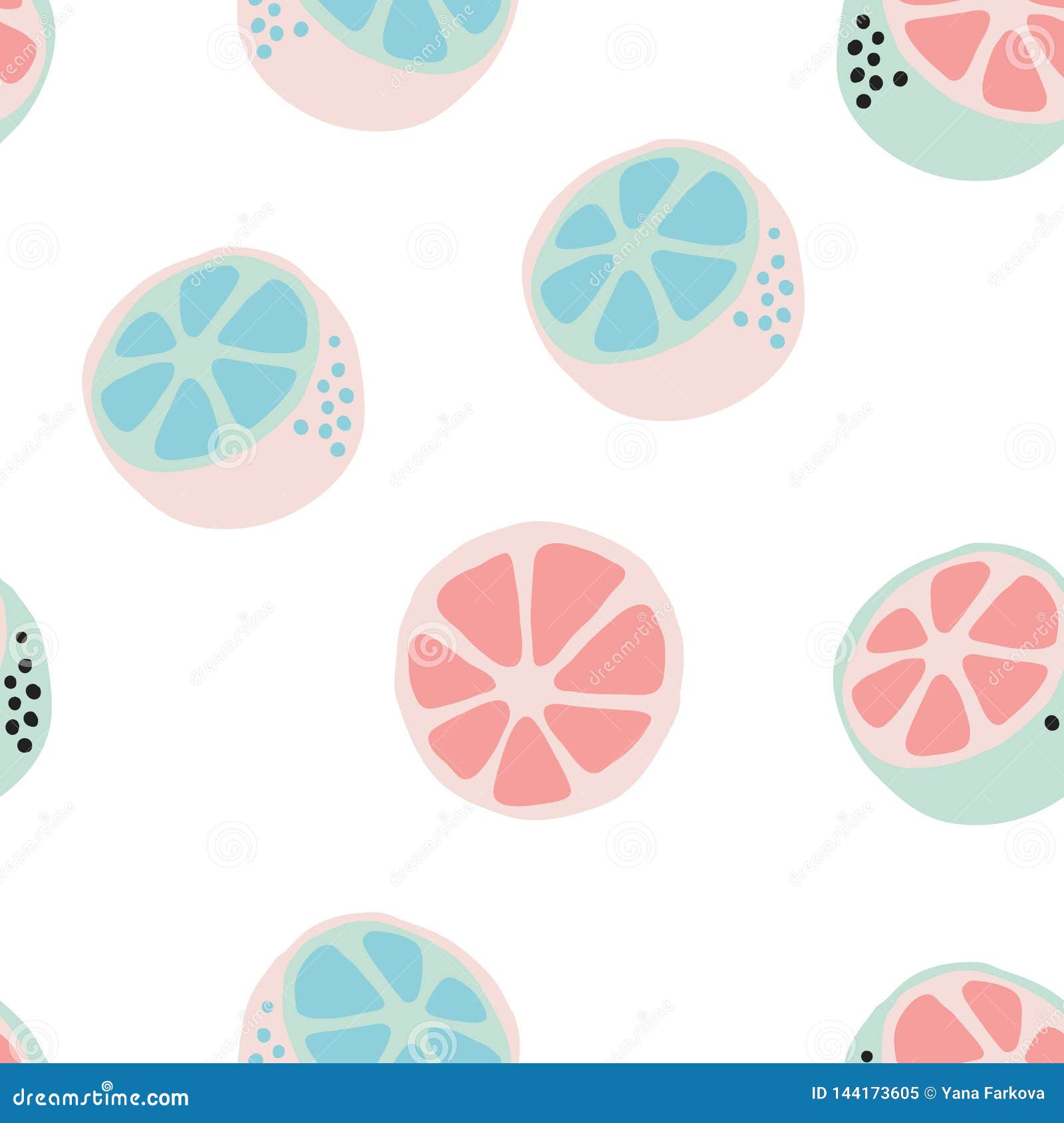 Fresh Citrus Background, Vector Illustration Stock Vector ...