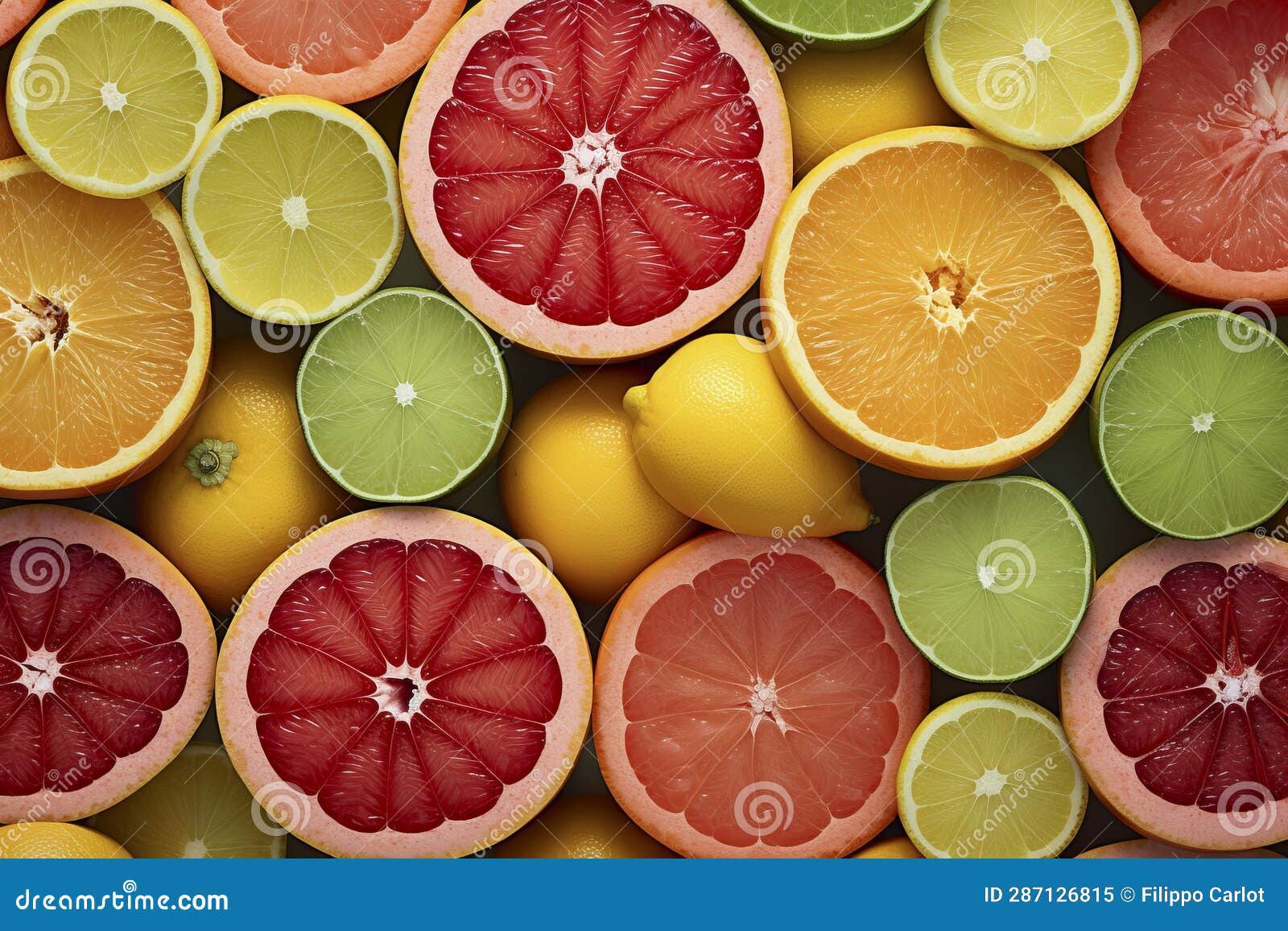Fresh Citrus Slices Texture Stock Image - Image of tart, kitchen: 287126815