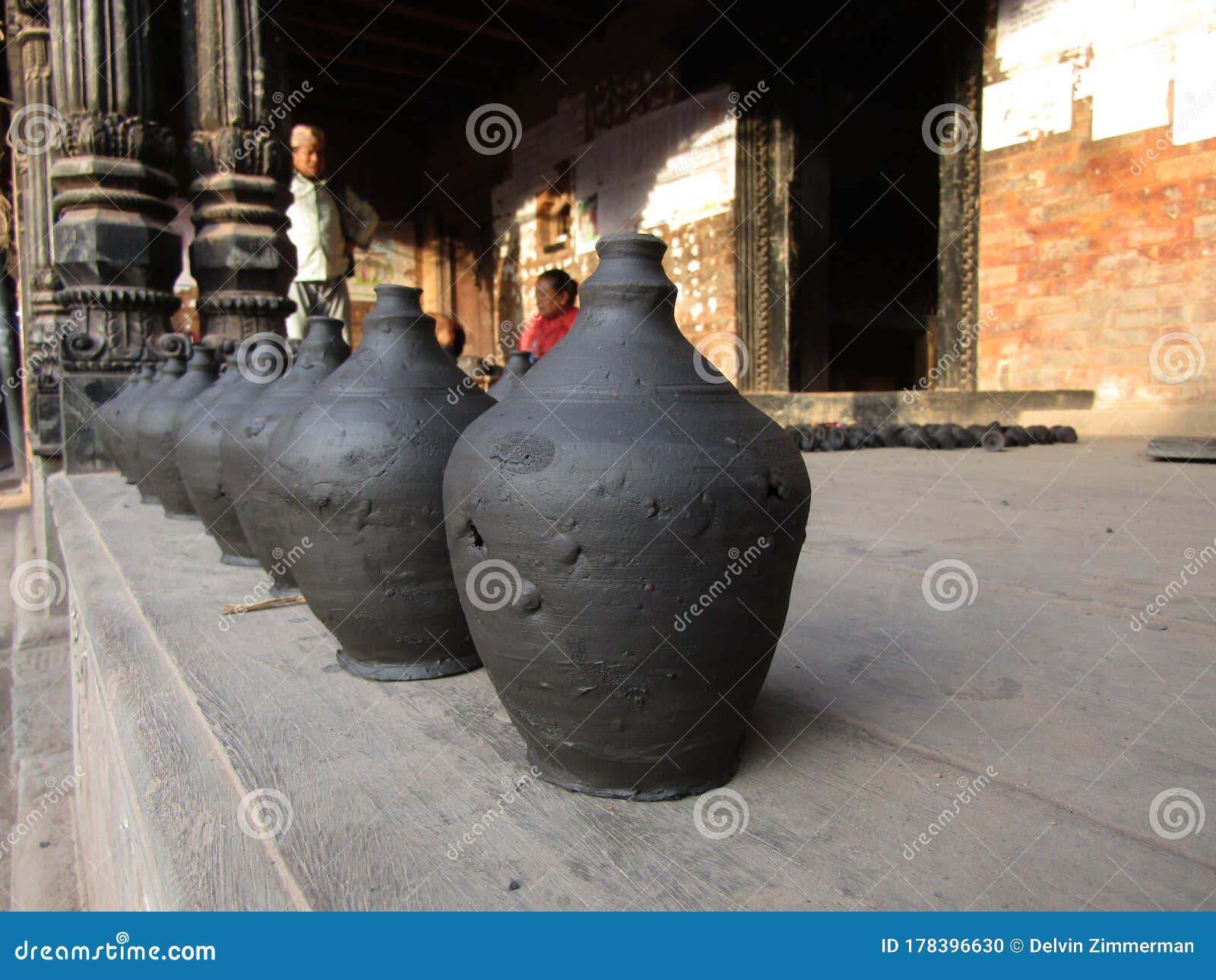 Fresh Clay pots stock photo. Image of fresh, drying - 178396630