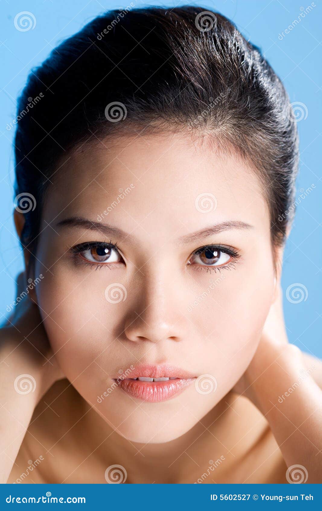 Fresh Clean Face of Young Woman Stock Image - Image of lady, smile: 5602527