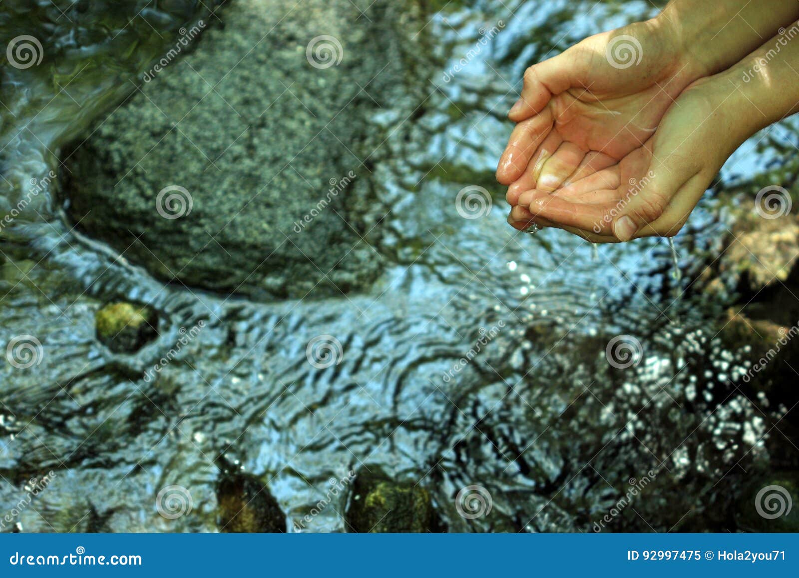Fresh clean hands stock image. Image of outdoors, ecology - 92997475