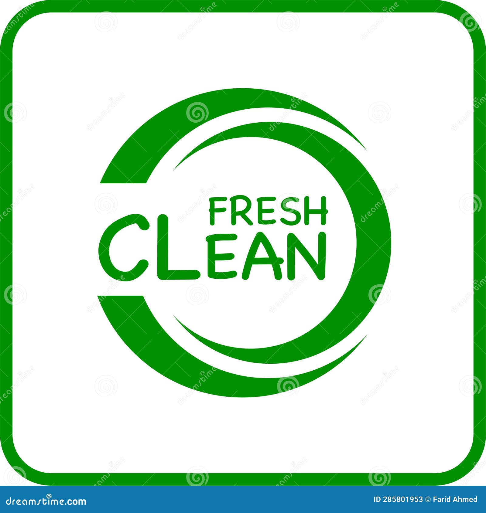 Fresh Clean Leaf Vector Logo or Icon, Stock Vector - Illustration of ...
