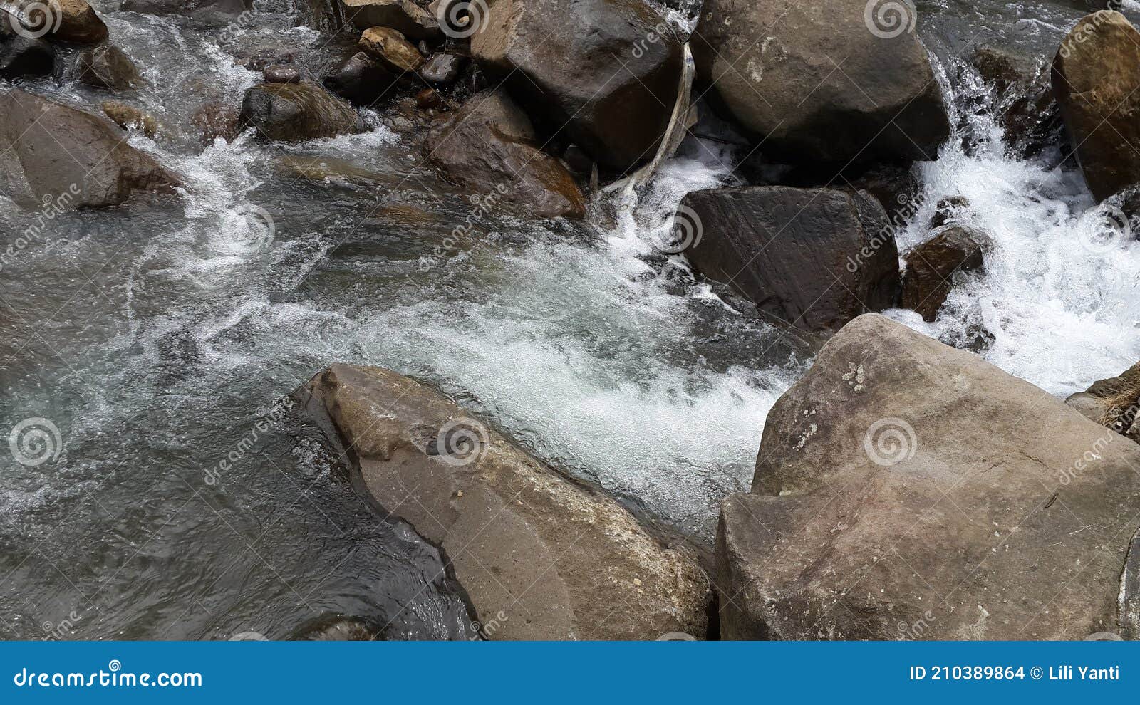 Fresh and Clear River Water with Big Rocks in it Stock Photo - Image of ...