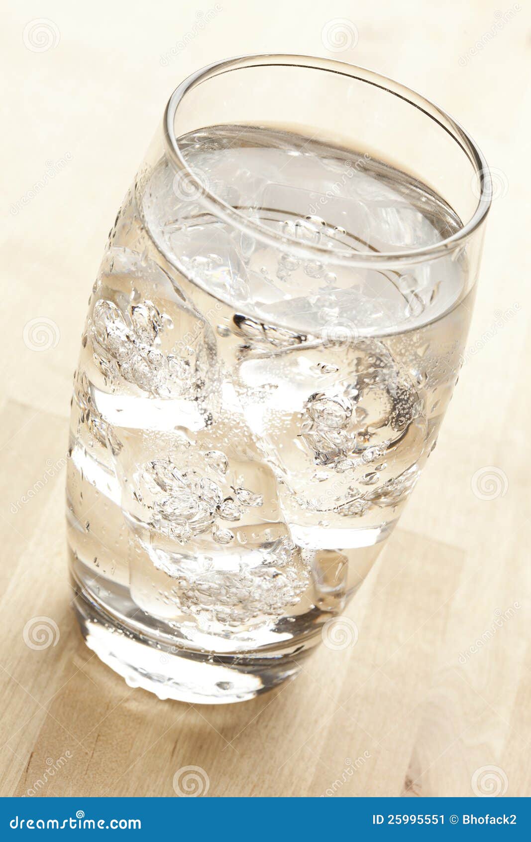 Fresh Clear Water in a Glass Stock Image - Image of clean, healthy ...