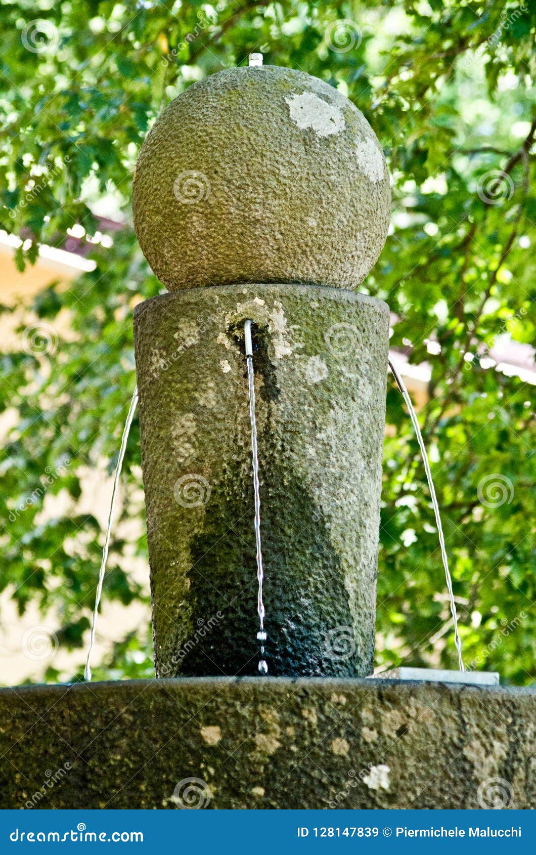Fresh and Clear Water Gushes from a Mountain Source Stock Image - Image ...