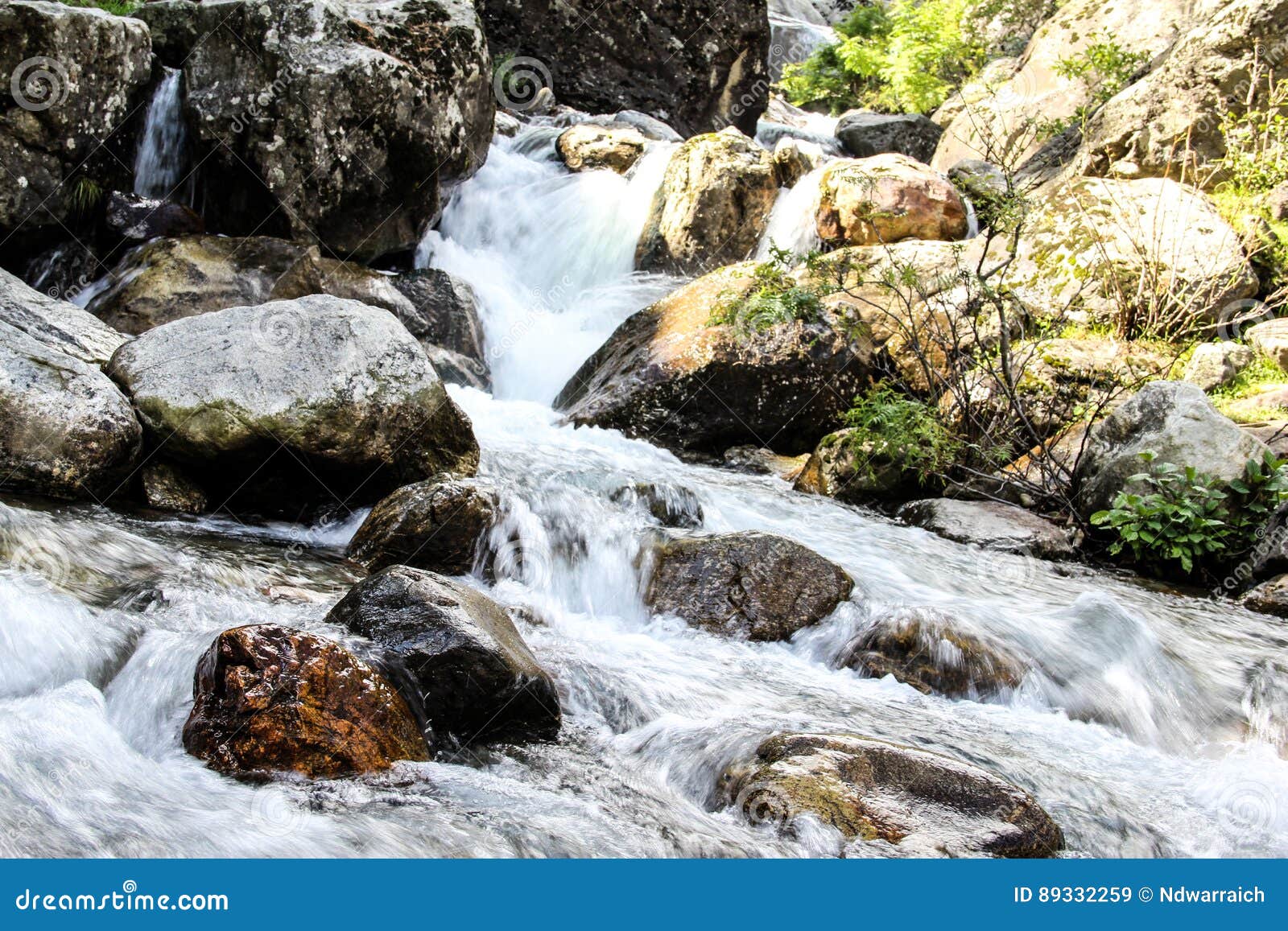 Water flow in the stones stock image. Image of background - 89332259