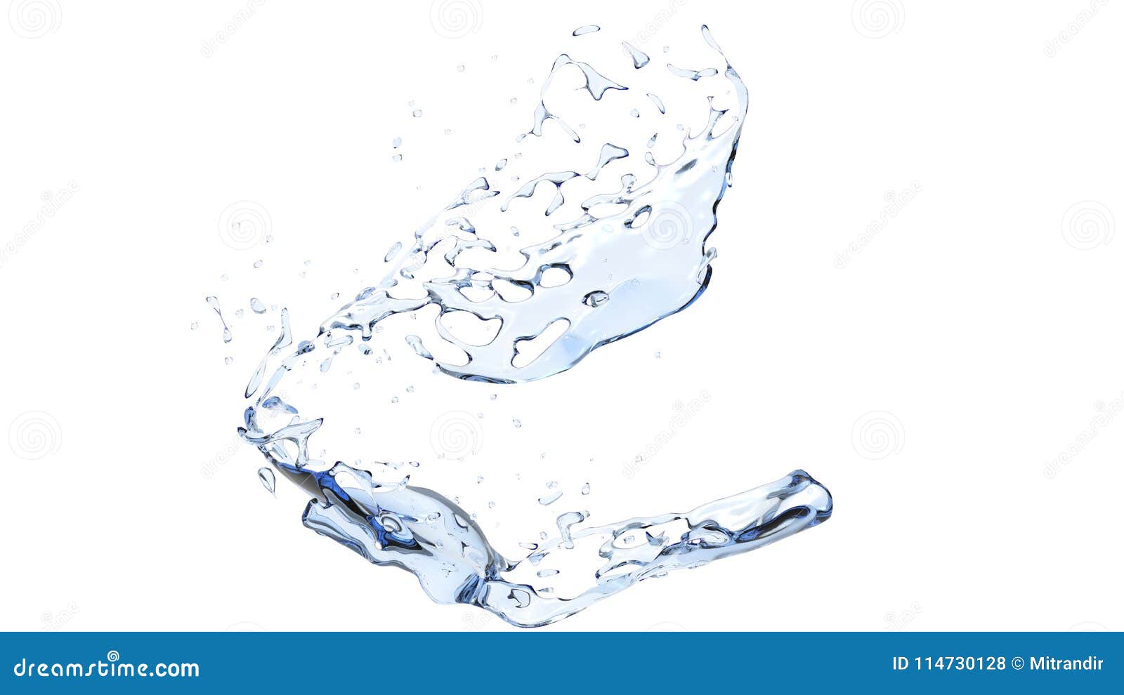 Fresh Clear Water Unique Splash Stock Photo - Image of blue, drop ...