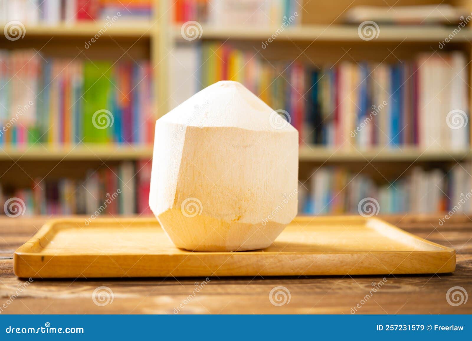 A Fresh Coconut in a Living Room Stock Image - Image of summer ...