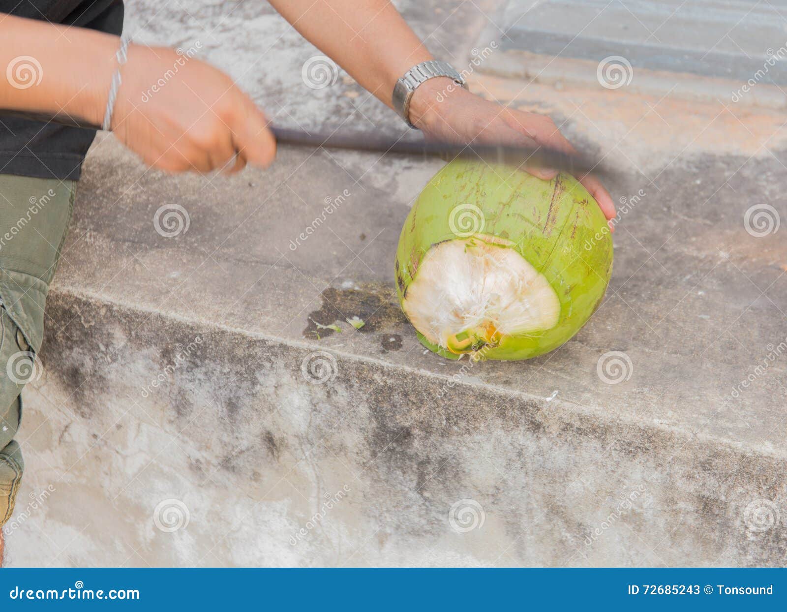 Fresh coconut stock image. Image of asia, healthy, agriculture - 72685243