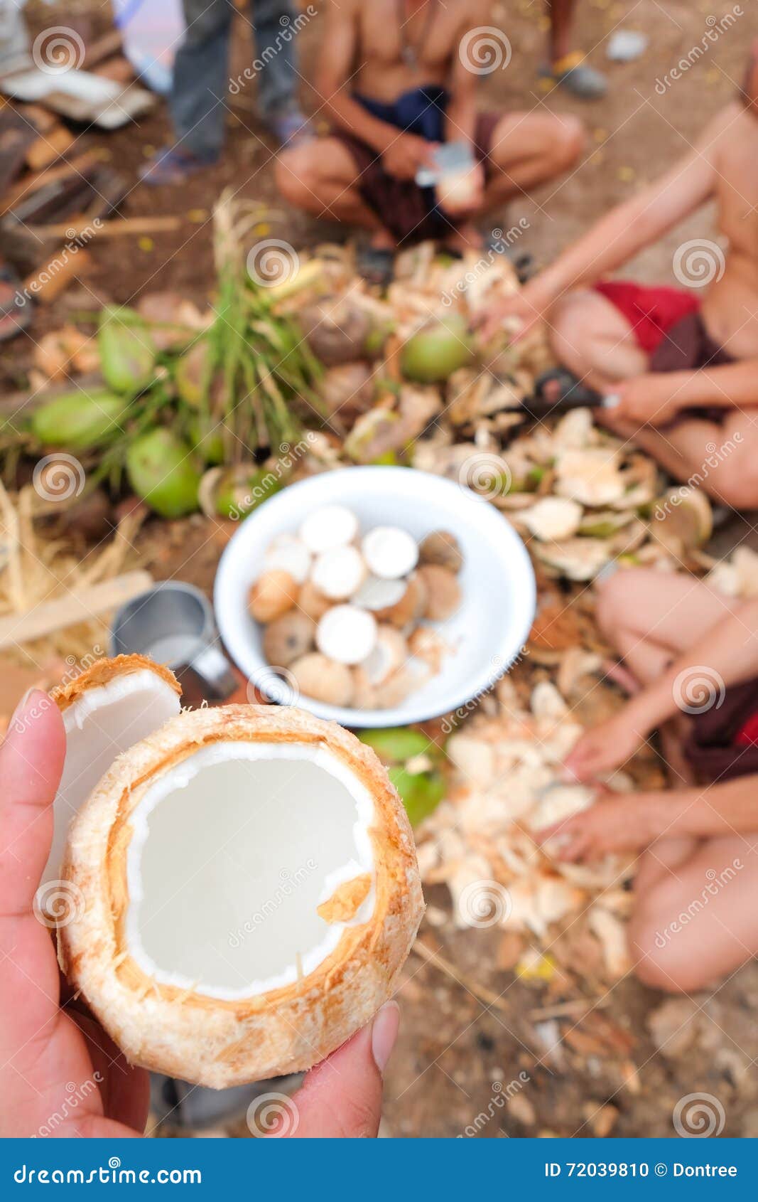 Coconut Shelling Machine Stock Image | CartoonDealer.com #123634801