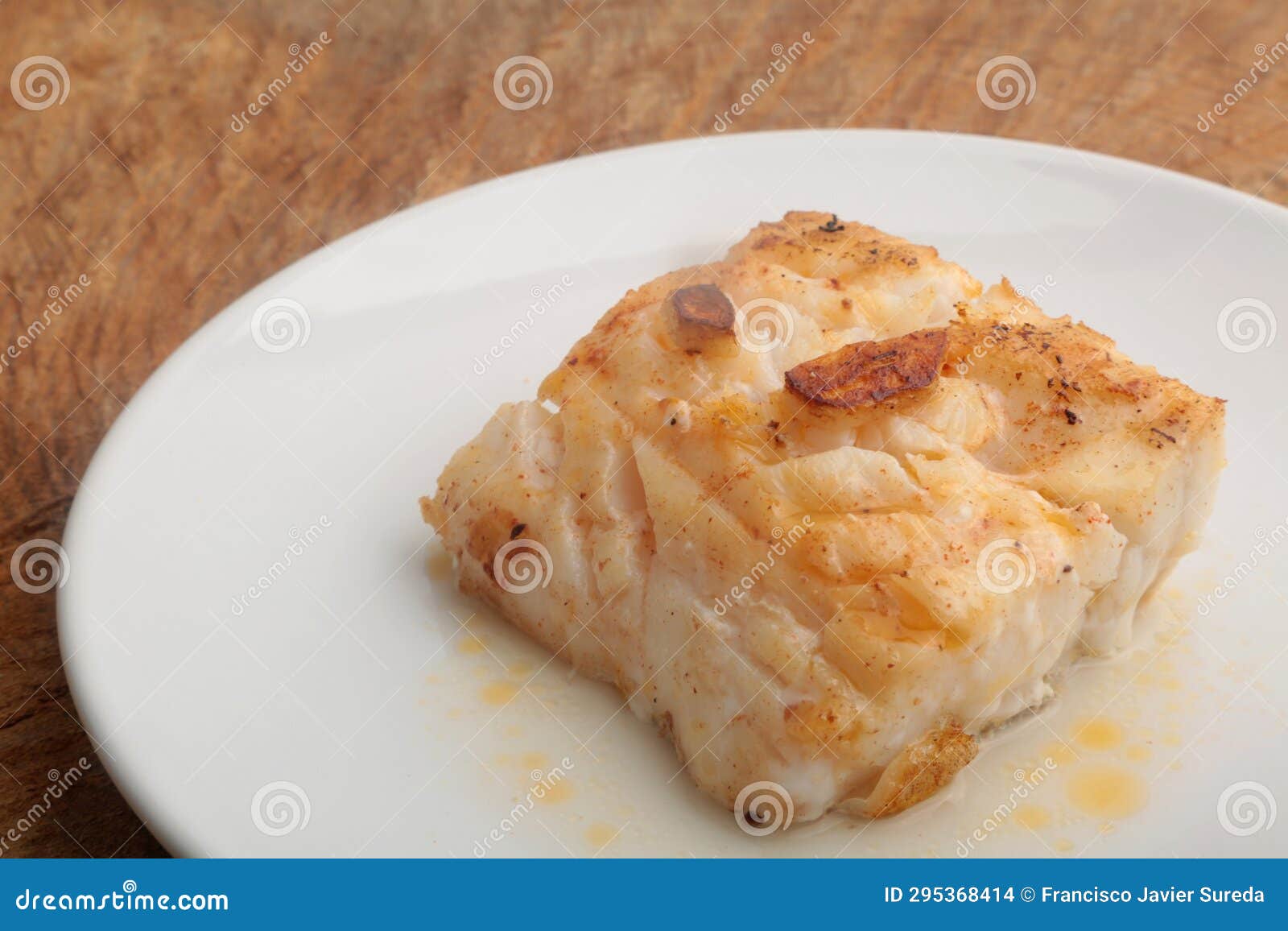 Fresh Cod Cooked Ready To Eat Stock Photo - Image of white, healthy ...