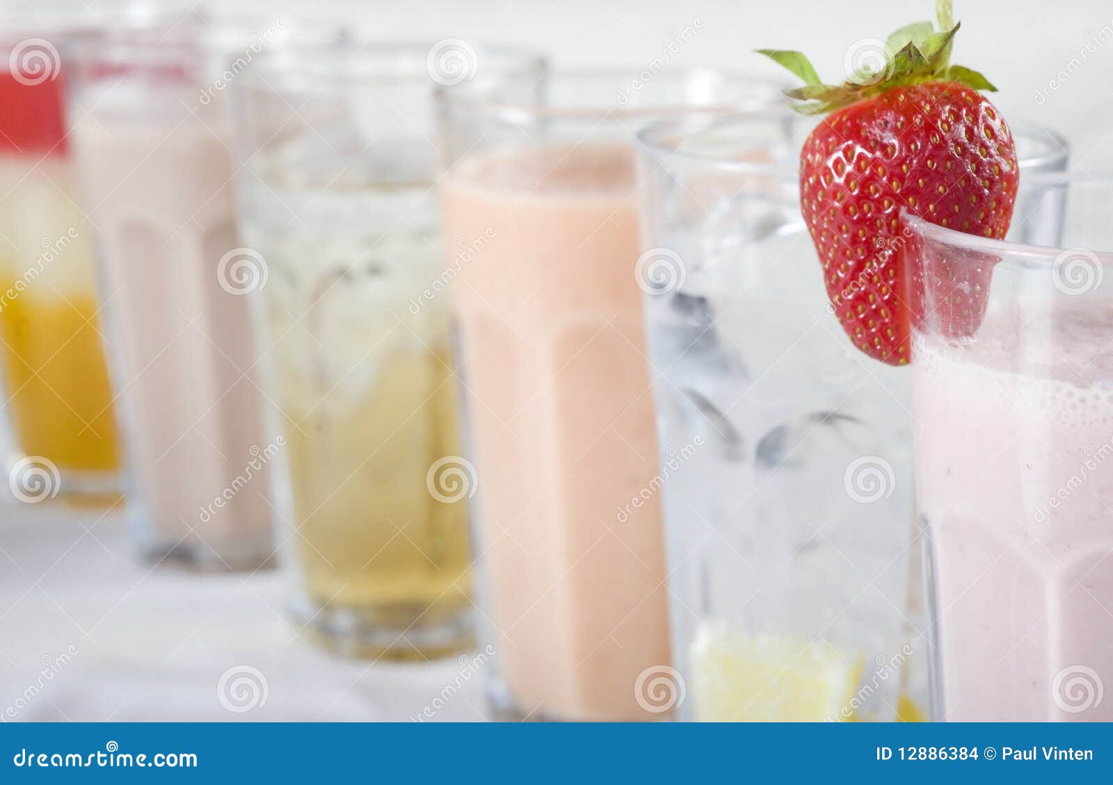 Fresh cold drinks in a row stock photo. Image of meal - 12886384