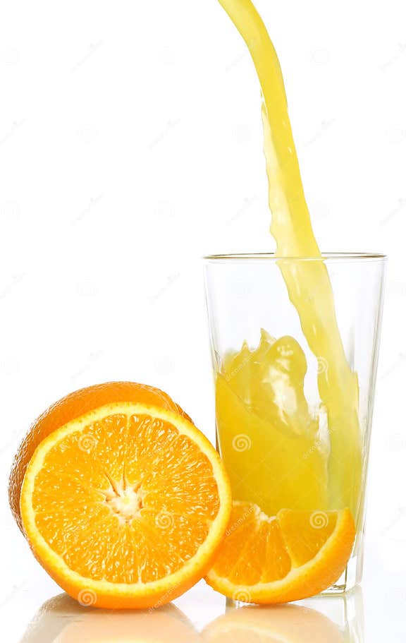 Fresh and Cold Orange Juice Stock Photo - Image of healthy, nature ...