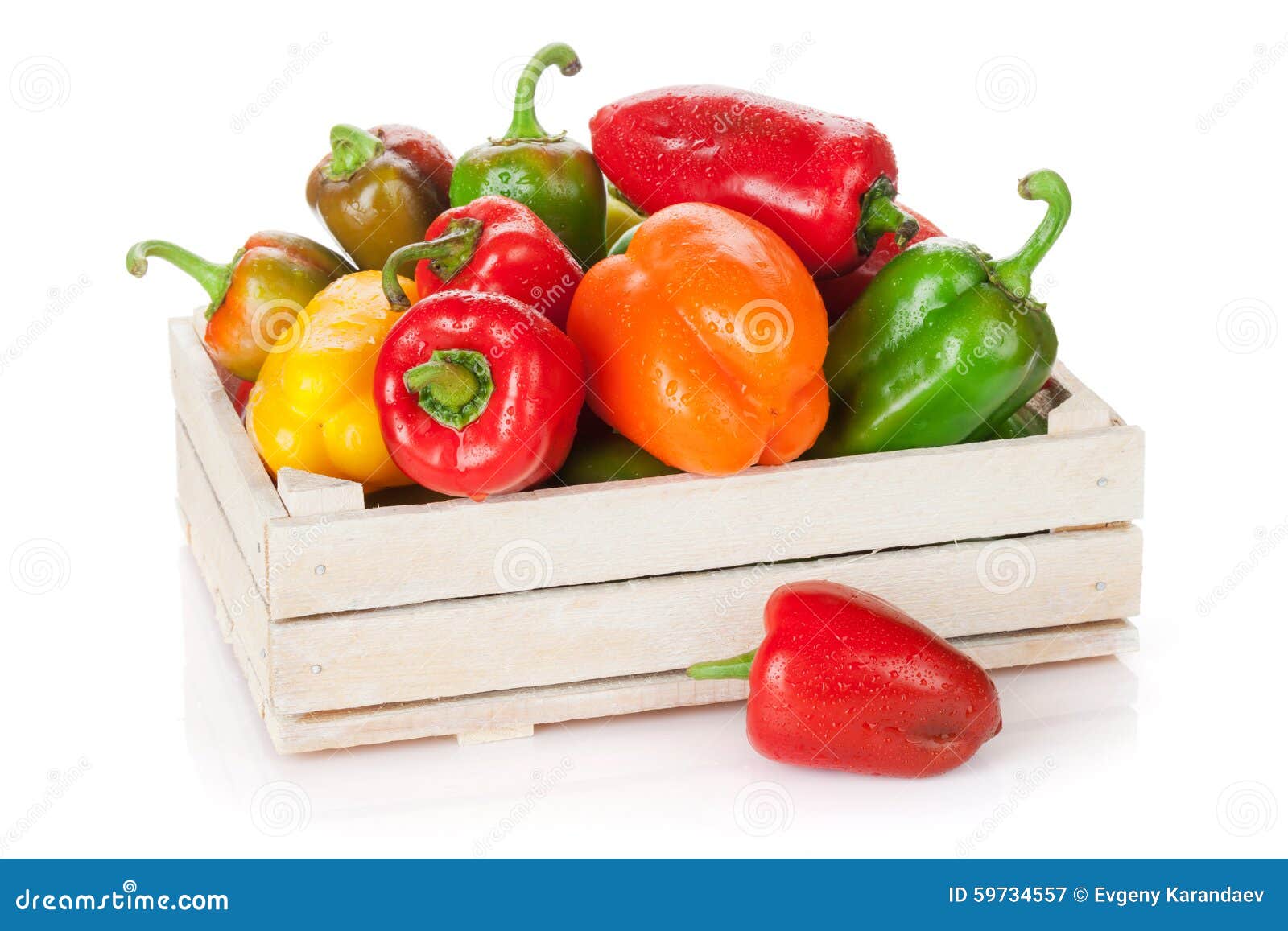 Fresh Colorful Bell Peppers in Box Stock Image - Image of pepper ...