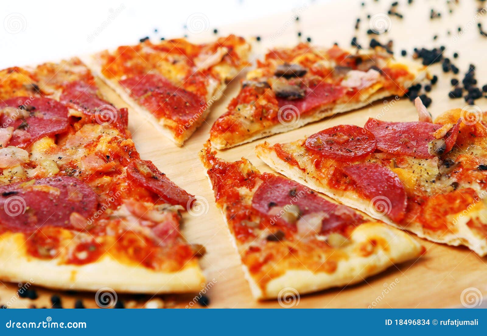 Fresh colorful pizza stock photo. Image of heat, mozzarella - 18496834