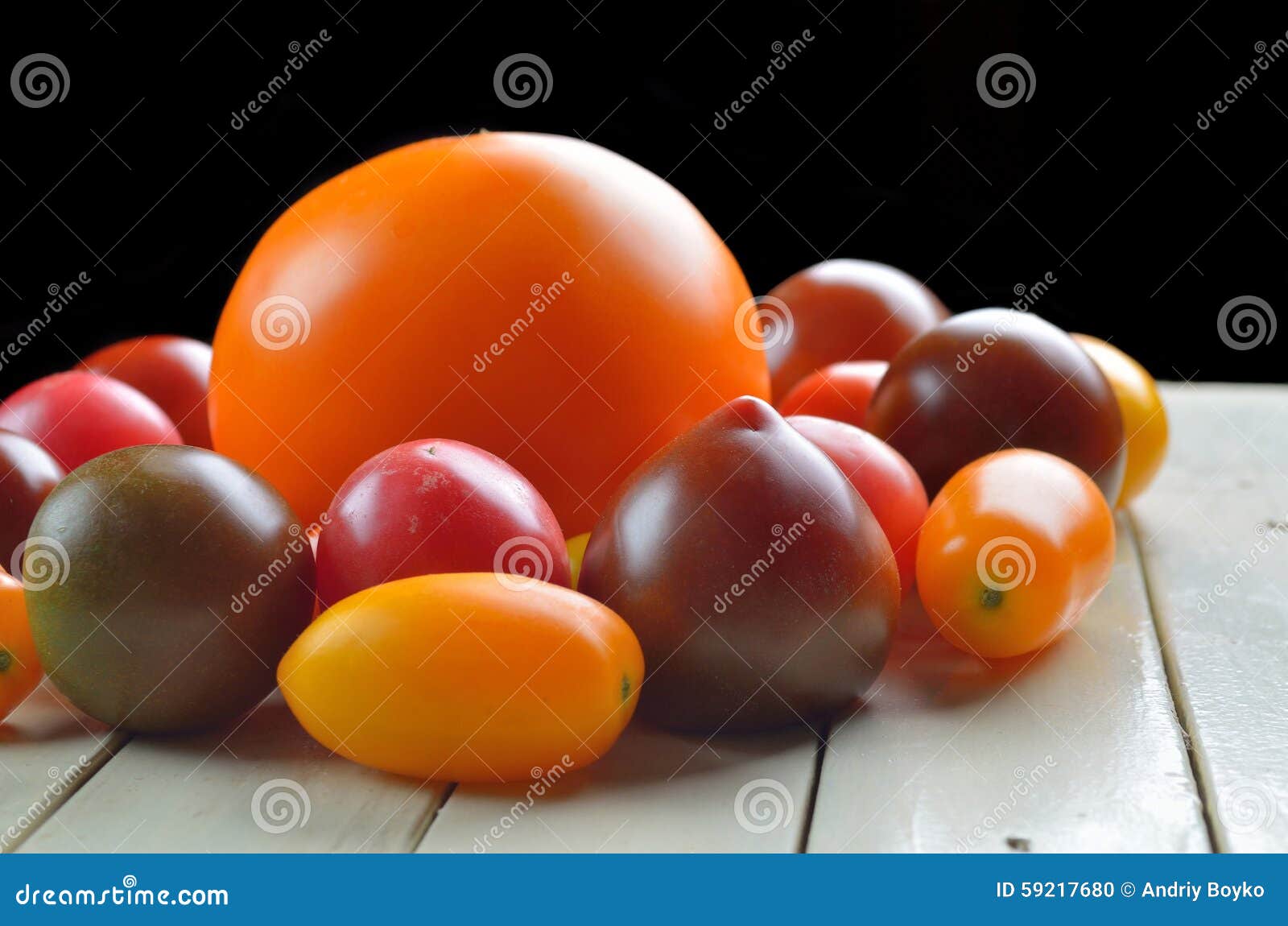 Fresh colorful tomatoes stock photo. Image of healthy - 59217680