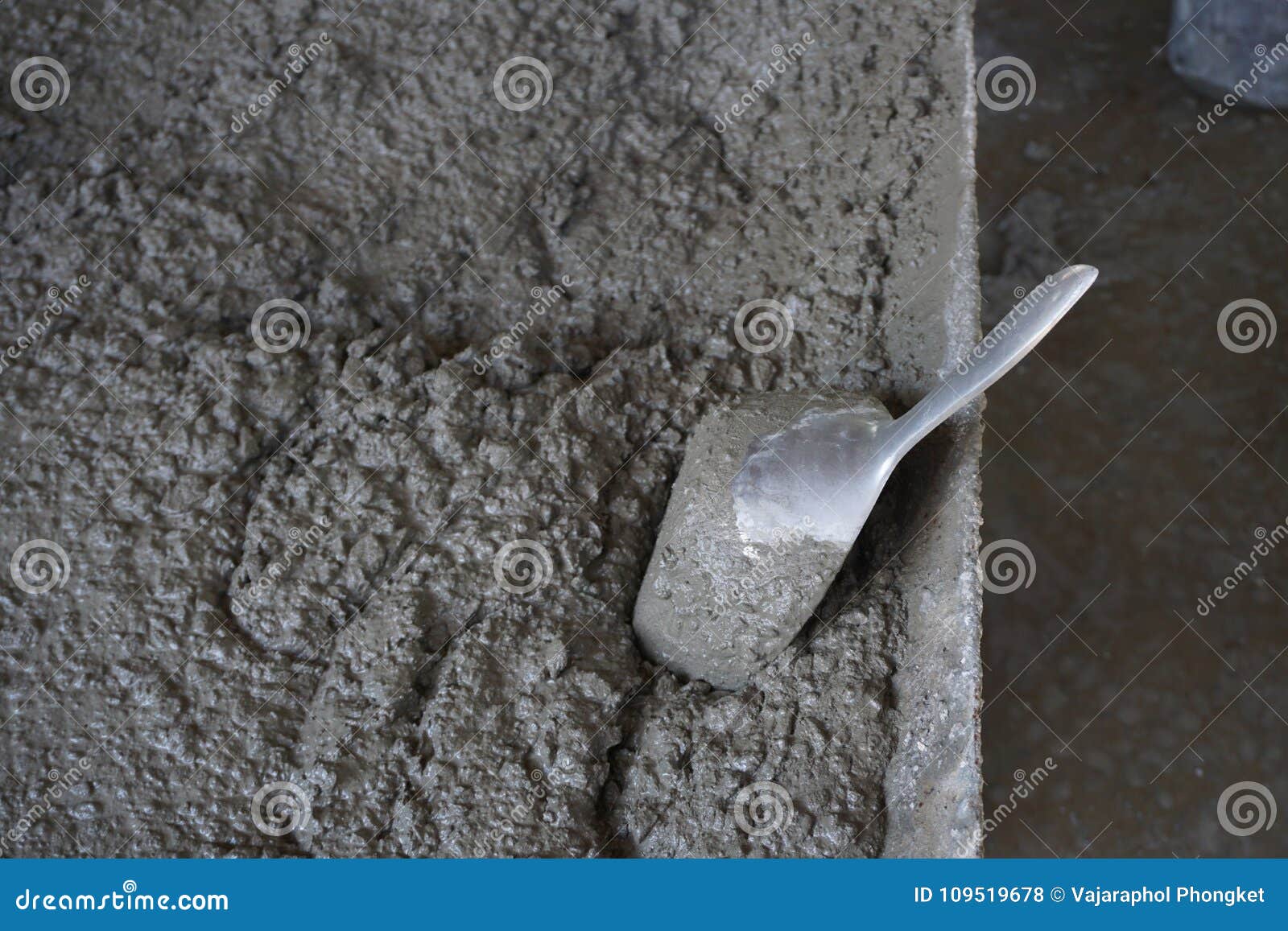 Fresh Concrete Sampling for Testing by Aluminium Scoop Stock Photo ...